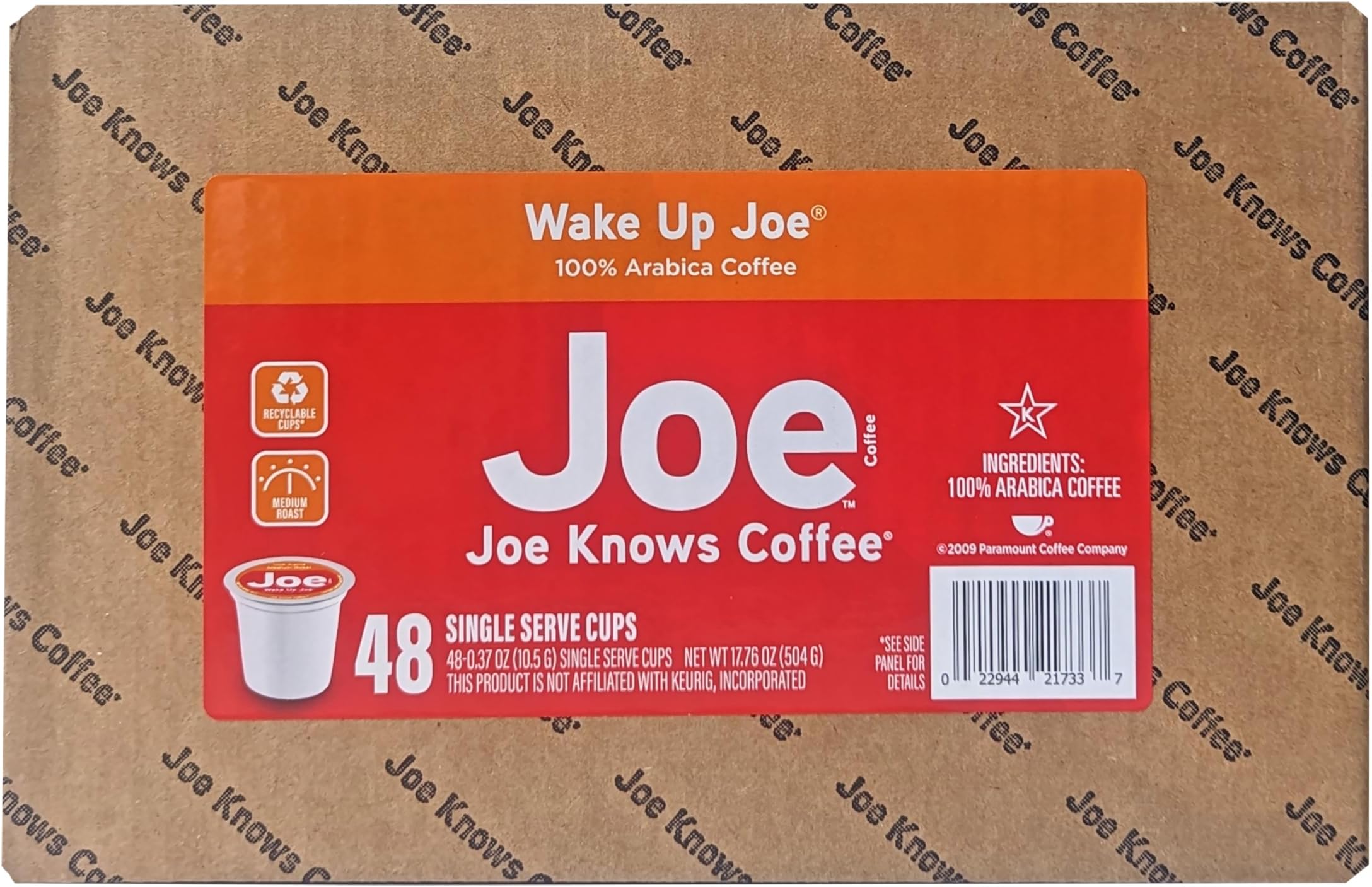 Amazon.com: Joe Knows Coffee Single Serve Cups Pods and Capsules, Wake ...