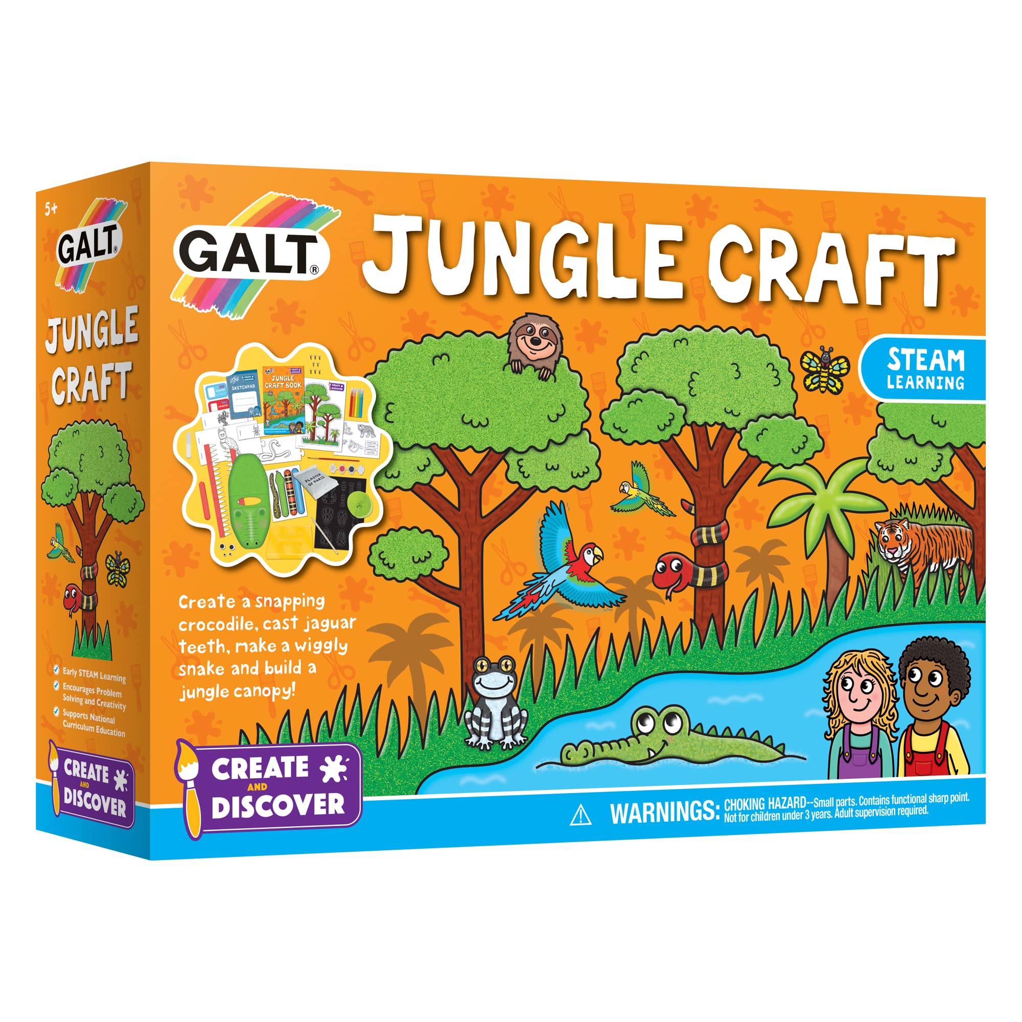 Galt, Jungle Craft, Craft Kit for Kids, Ages 5 Years Plus, Medium ...