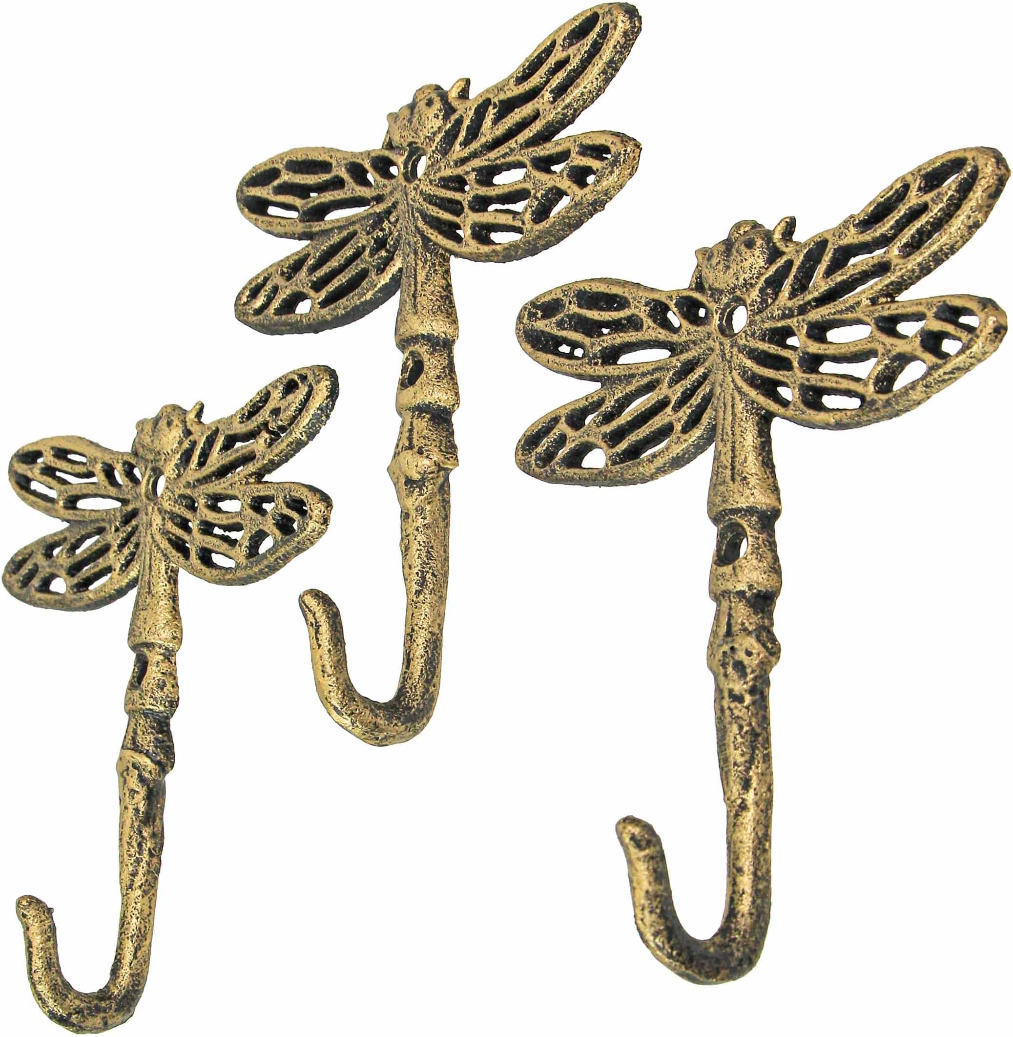 Amazon.com: Geenite 2pcs Dragonfly Coat Hooks Decorative Creativity ...