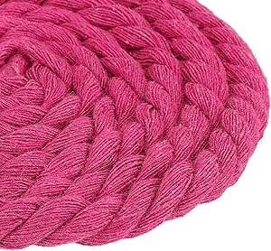 Amazon.com: uxcell Twisted Cotton Rope, 12mm x 11Yards Natural Cotton 3 ...