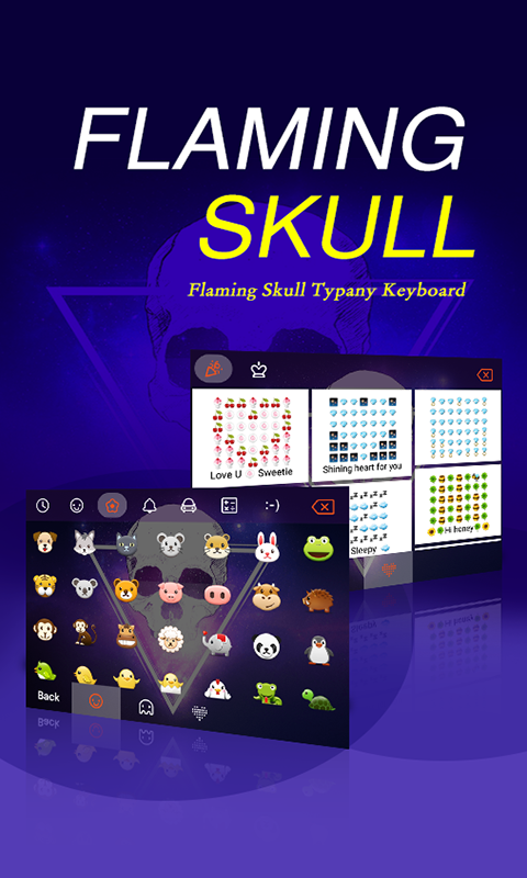 Flaming Skull Theme&Emoji Keyboard - App on Amazon Appstore