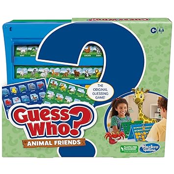 Buy Hasbro Guess Who Animal Friends Board Game for Kids Ages 6+, Guess ...