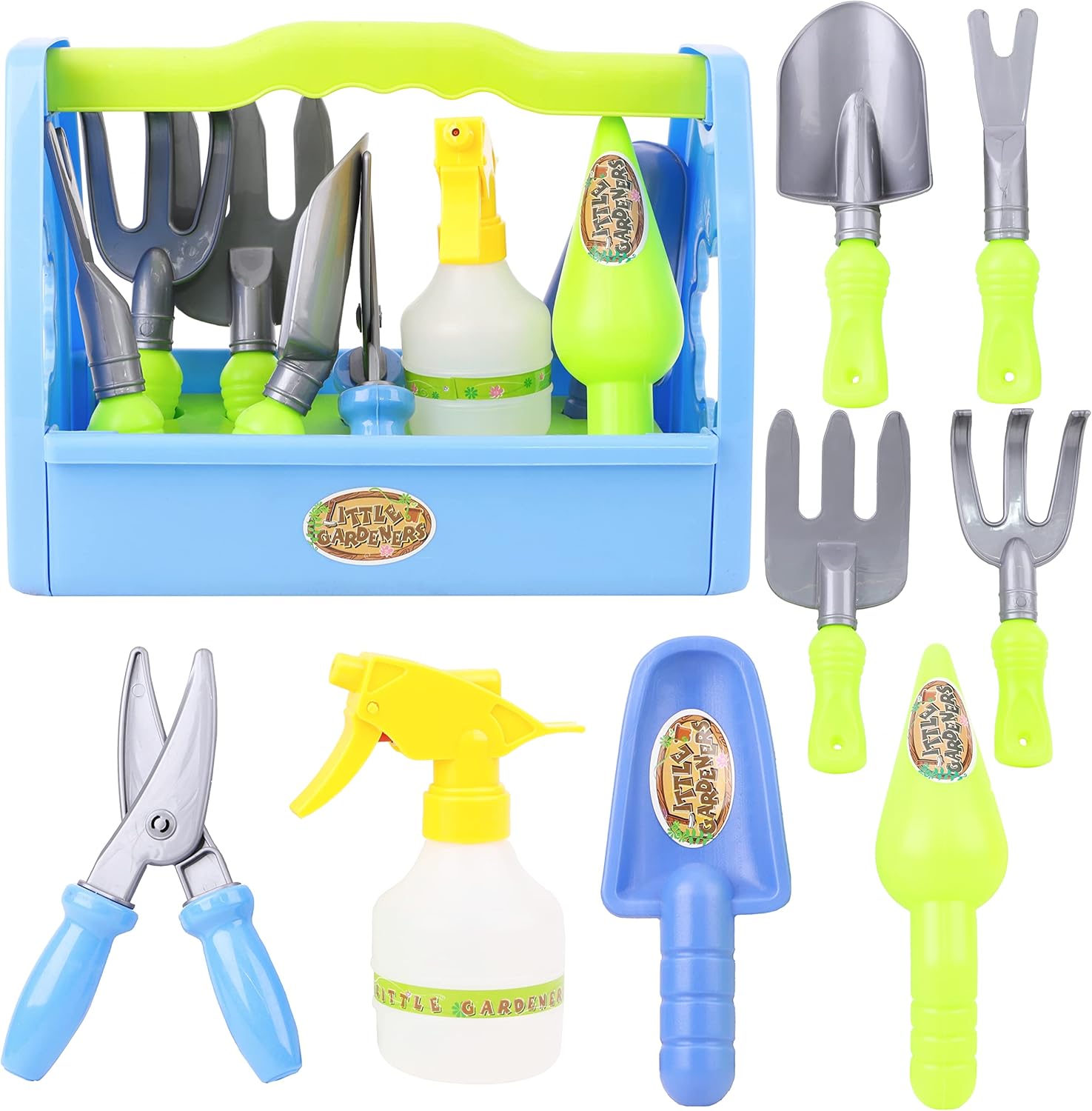 Toyland® Little Gardeners 9 Piece Gardening Tool Set- Includes: 1 x ...