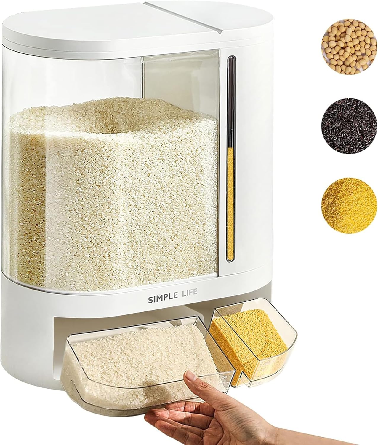 Buy MosQuick® Rice Storage Container 5kg + 2kg Pulses Storage ...