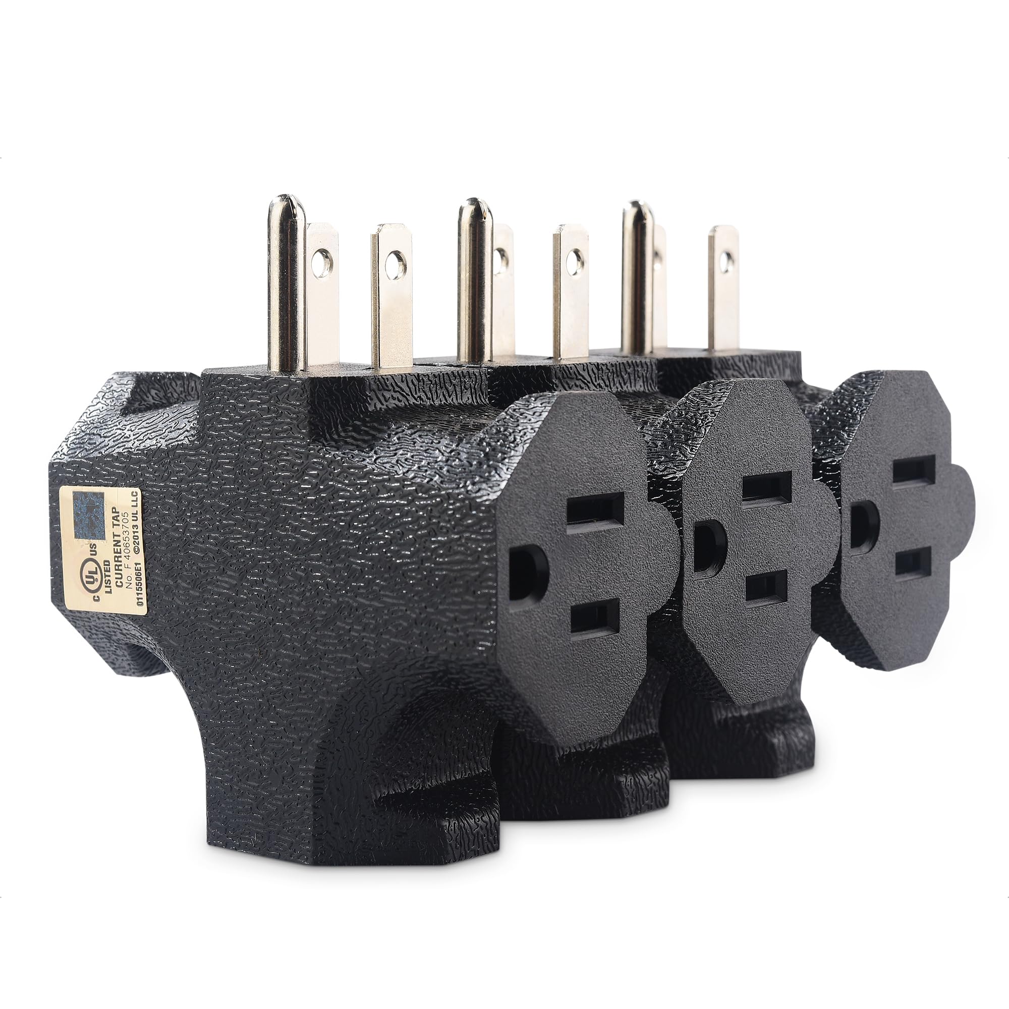 Snapklik.com : UL Listed Cable Matters 3-Pack 3 Way Plug Adapter 15A 1875W