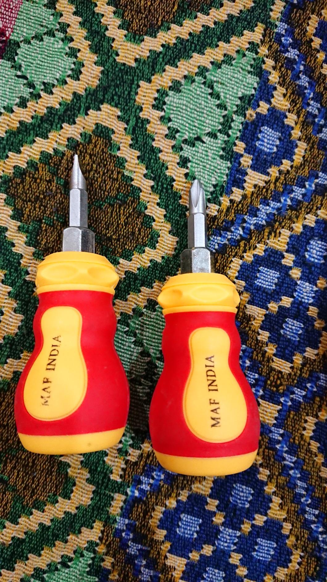 KROST Rubber Grip Screwdriver Set - Orange, Set of 2, Medium : Amazon ...