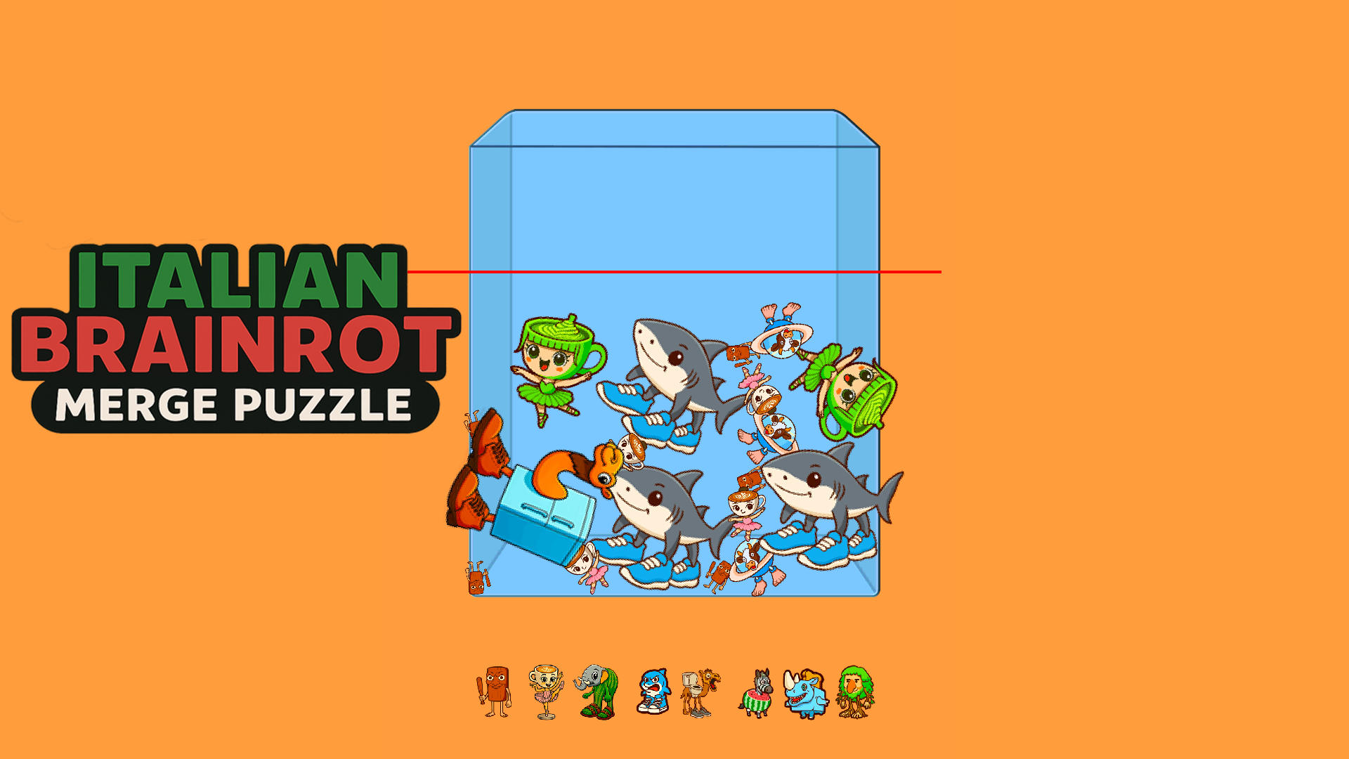 Italian Brainrot Merge Puzzle: Drag Drop Match Meme Fun Challenge Game ...