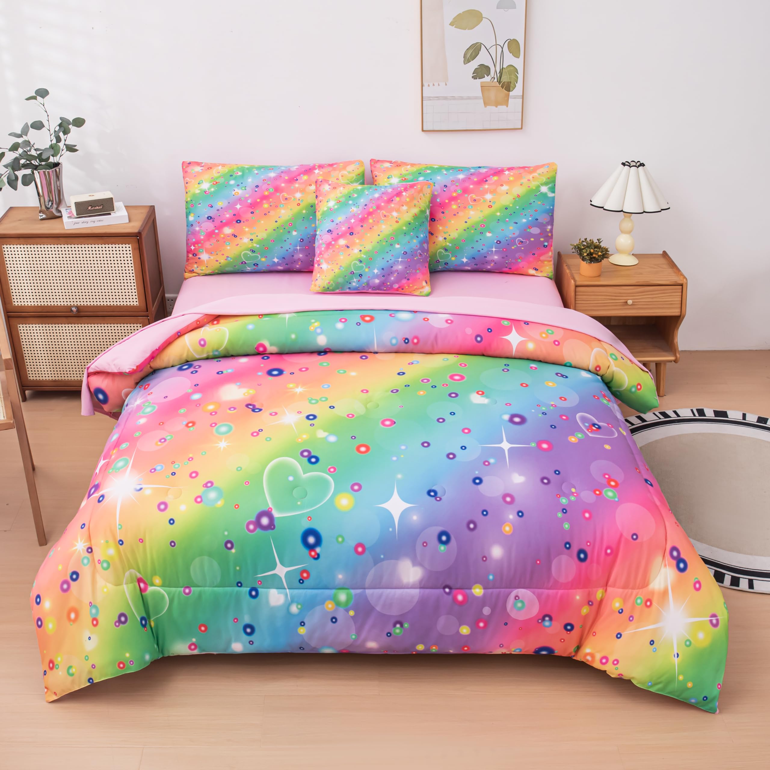 Amazon.com: MWMWMW Full Size Comforter Sets for Girls, Kids Bedding ...
