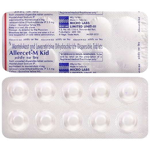 Allercet M Kid - Strip of 10 Tablets : Amazon.in: Health & Personal Care