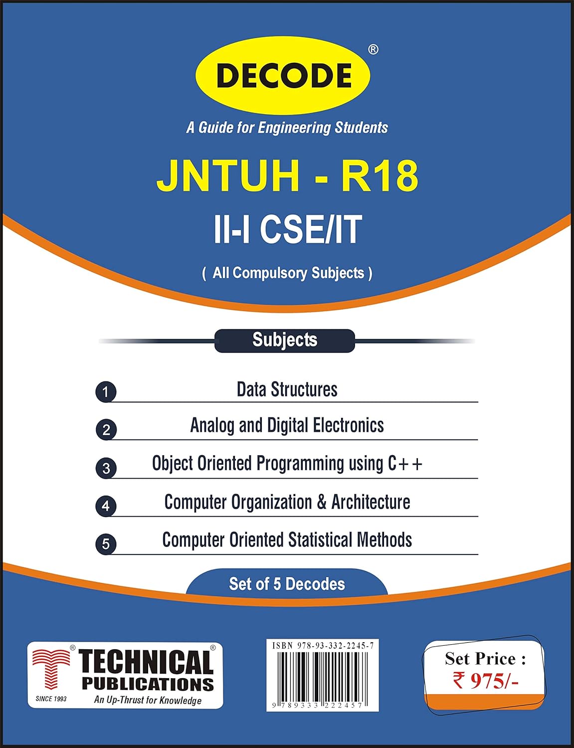 Decode for JNTUH - R18 II-I CSE/IT ( All Compulsory Subjects - Set of 5 ...