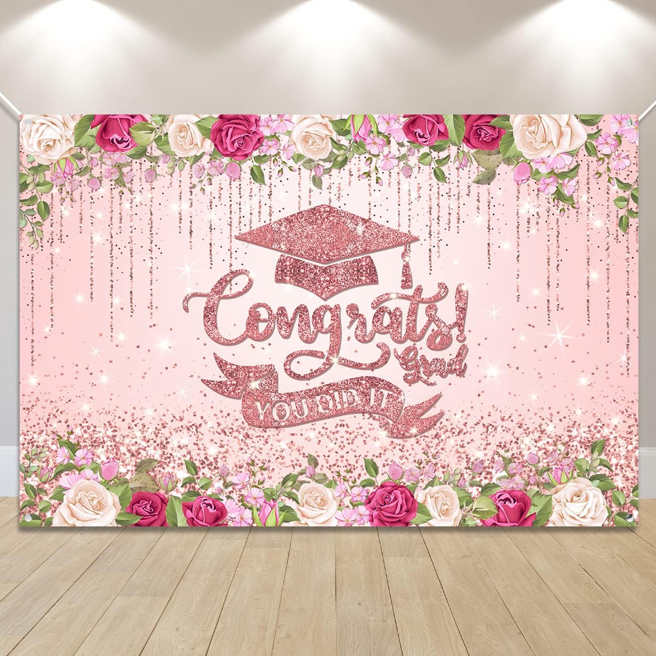 Amazon.com : Pink Graduation Decorations Class of 2025 Graduation ...