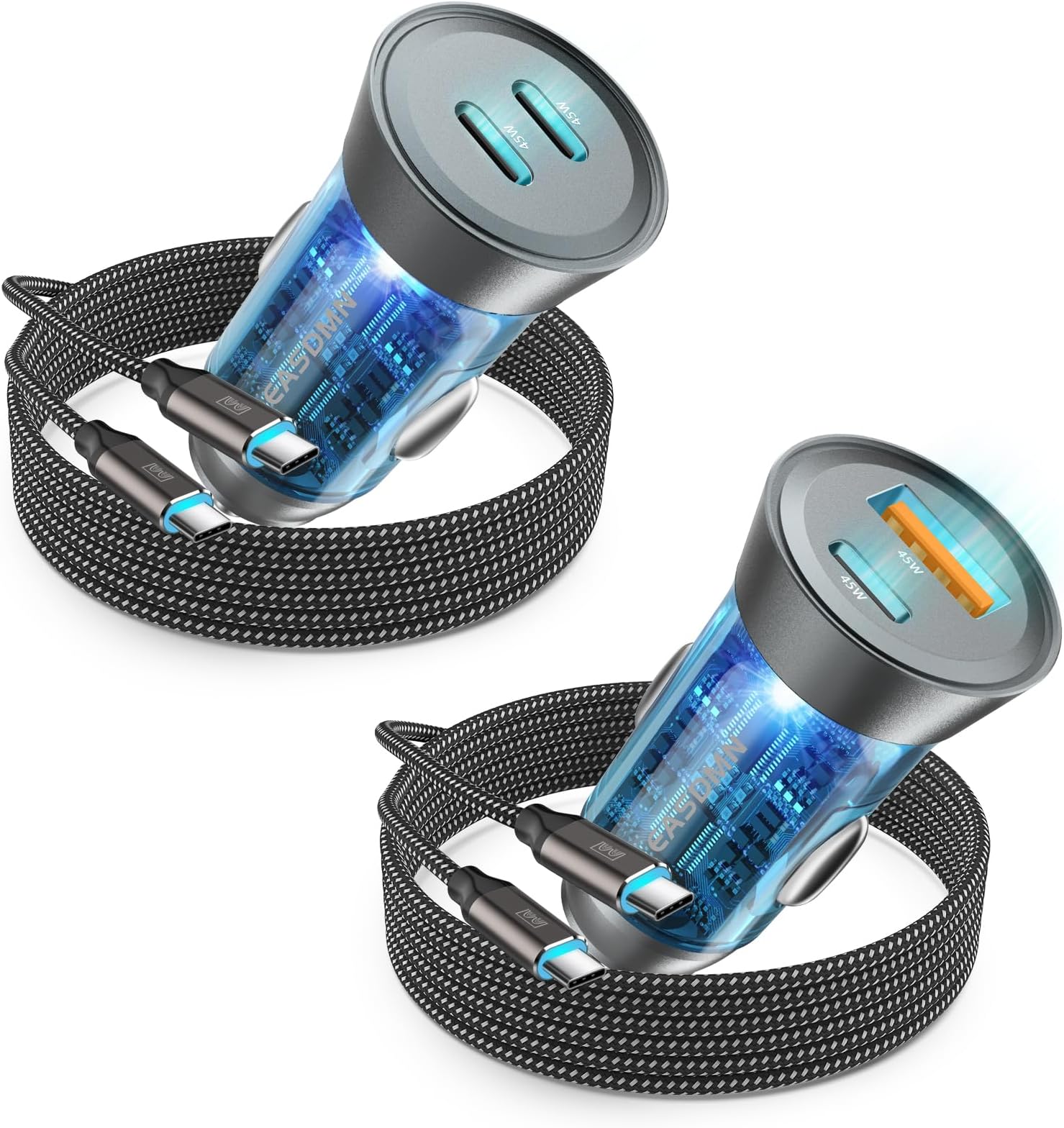 Amazon.com: 2-Pack 90W USB C Super Fast Car Charger, Dual-Port [PD/PPS ...