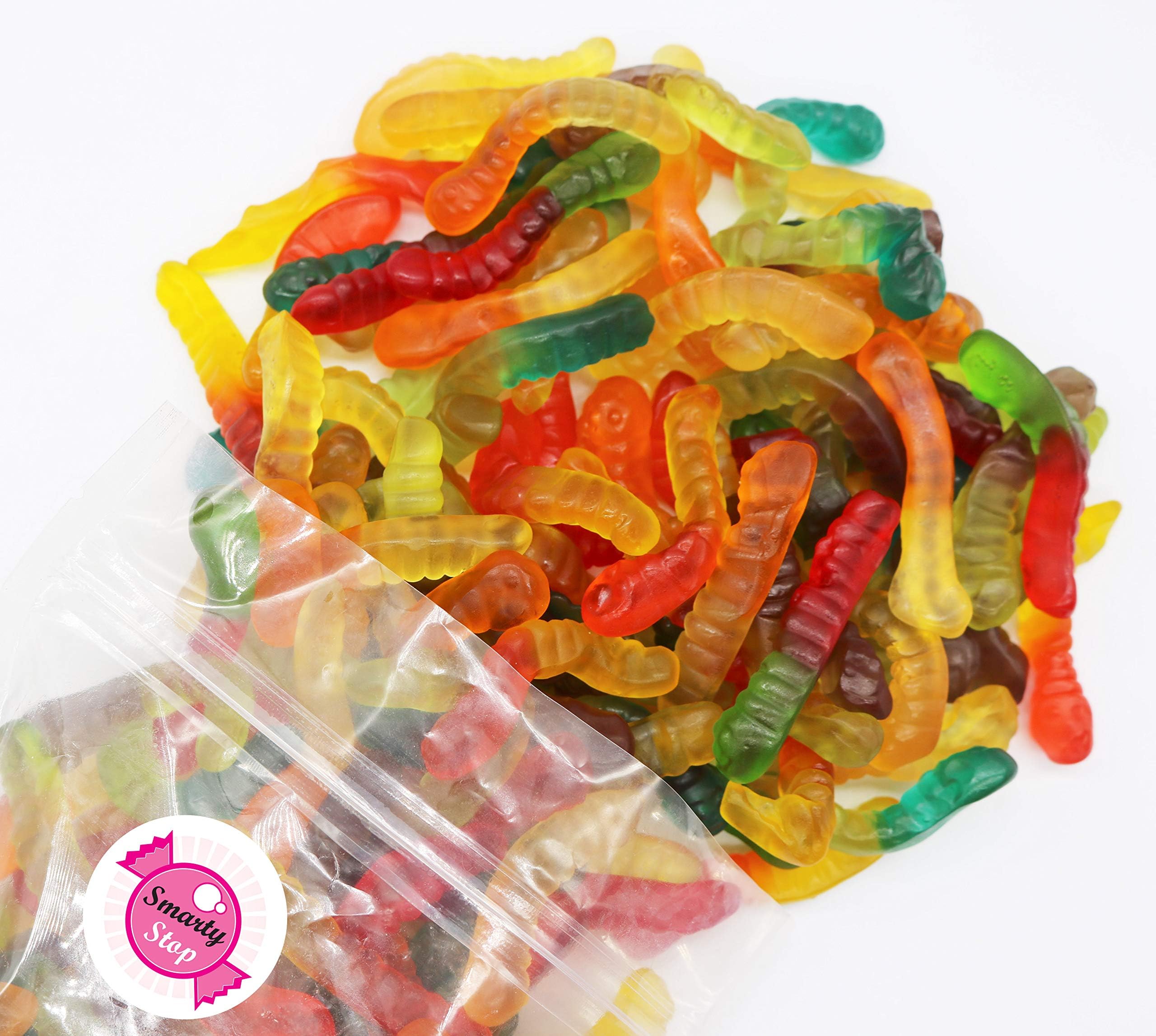 Amazon.com : Smarty Stop Worm Gummy Candies (Assorted Fruit Worm, 5 ...