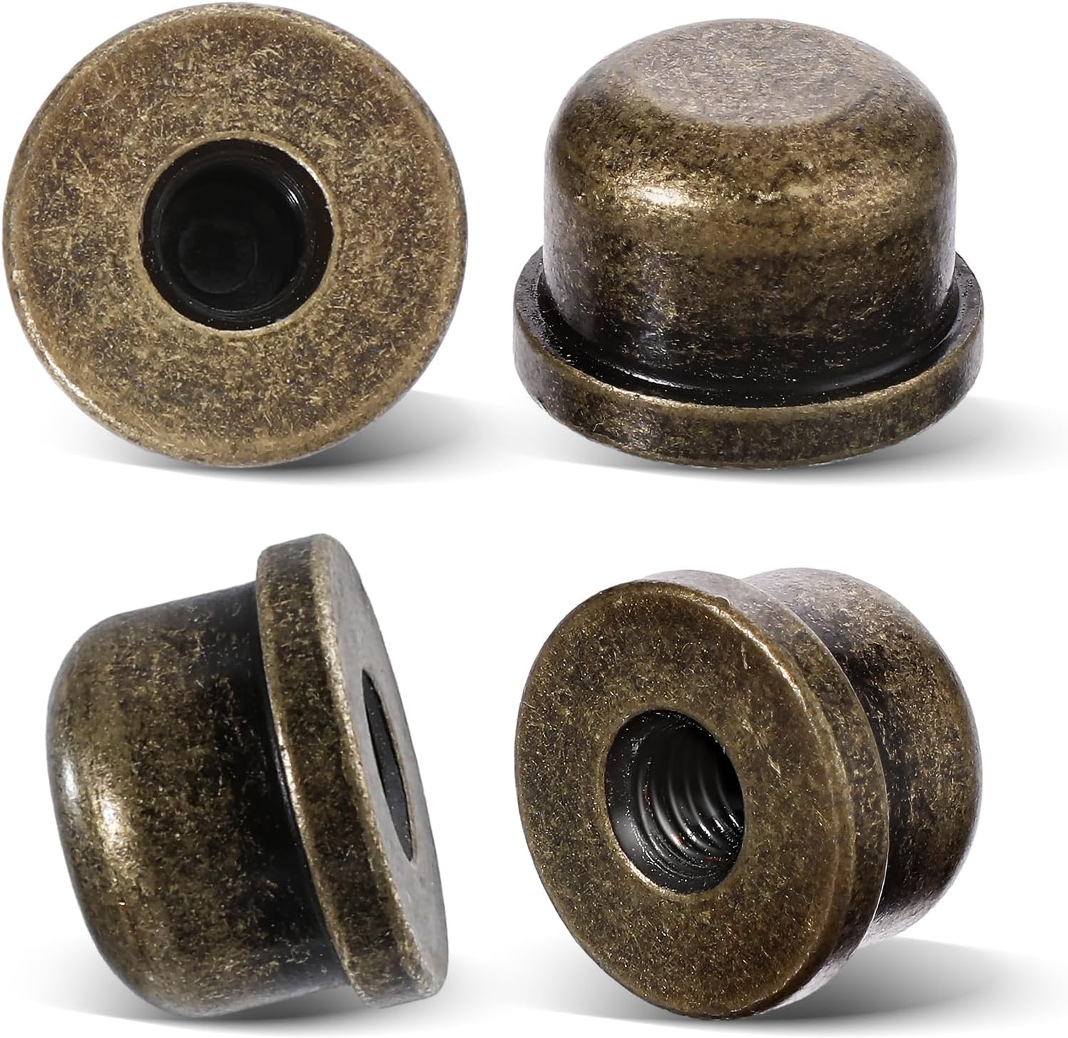 4 Pcs Solid Lamp Finials Caps Tapped of Tops Bronze Solid Lamp Finials ...