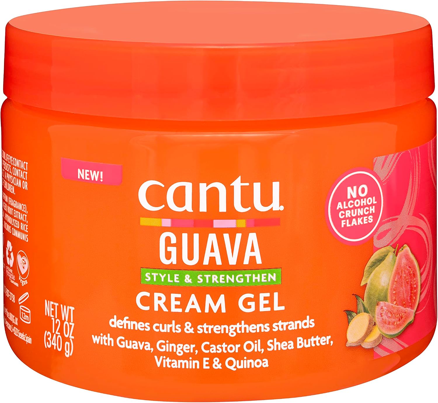 Cantu Guava Curl Strengthening Cream Gel 12oz (340g) : Amazon.co.uk: Beauty