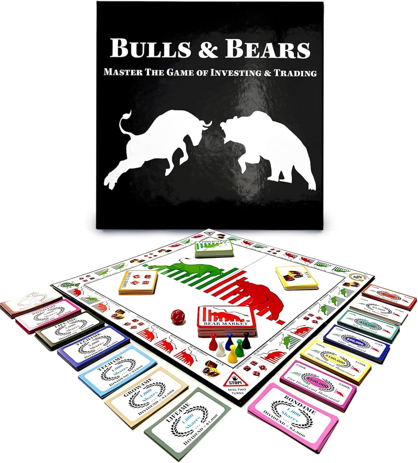 Amazon.com: Life Sutra Bulls & Bears Board Game for Ages 14+ , Learn ...
