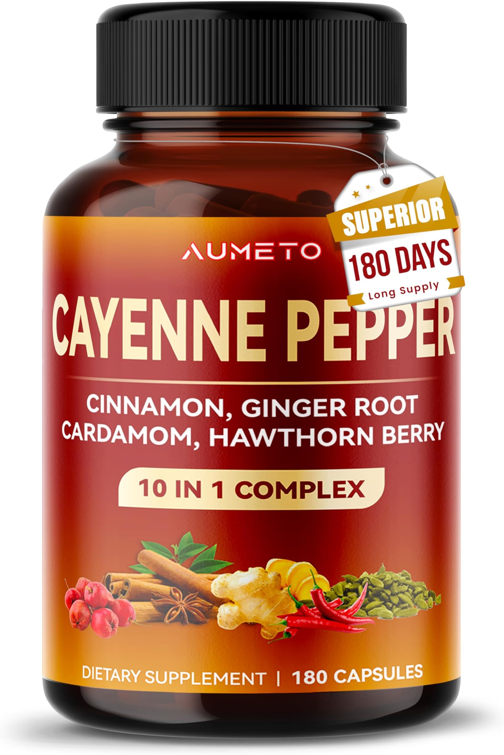 Amazon.com: Organic Cayenne Pepper 9IN1 Complex with Cinnamon, Ginger ...