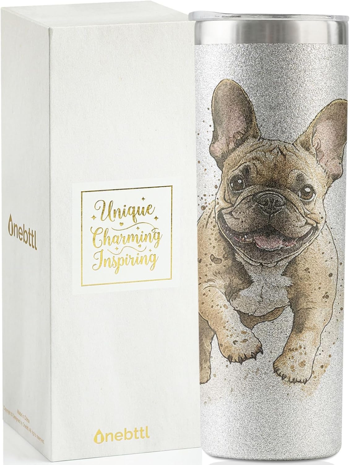 Amazon.com | Onebttl French Bulldog Gifts, Frenchie Gifts, 20 oz ...