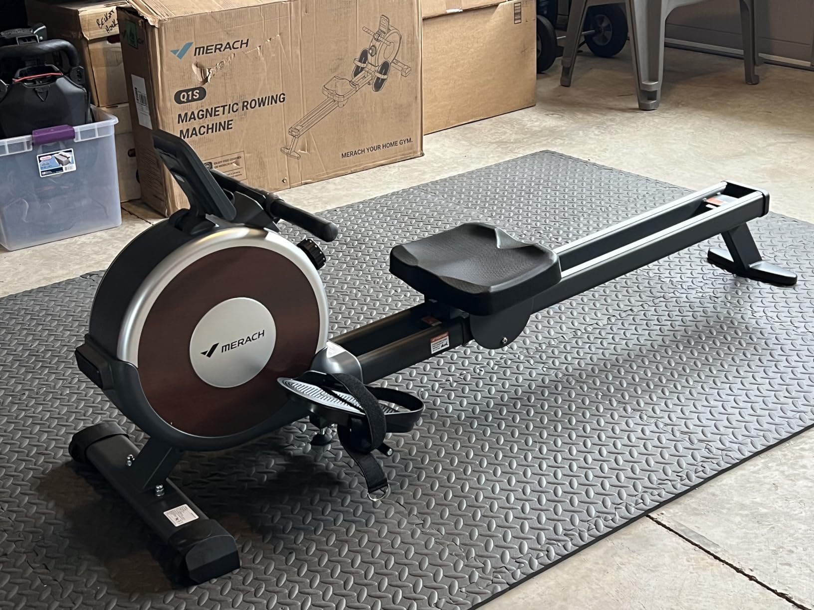 $12/mo - Finance MERACH Rowing Machine, Magnetic Rower Machine for Home ...