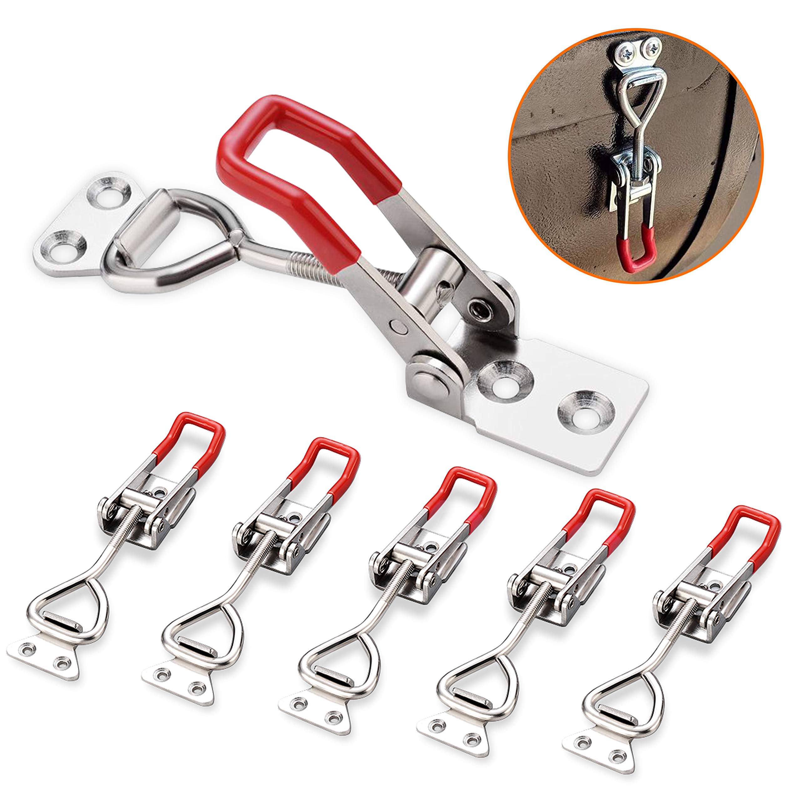 6 Pack Adjustable Toggle Latch Clamp 4001 360 Lbs Hand | Desertcart ...