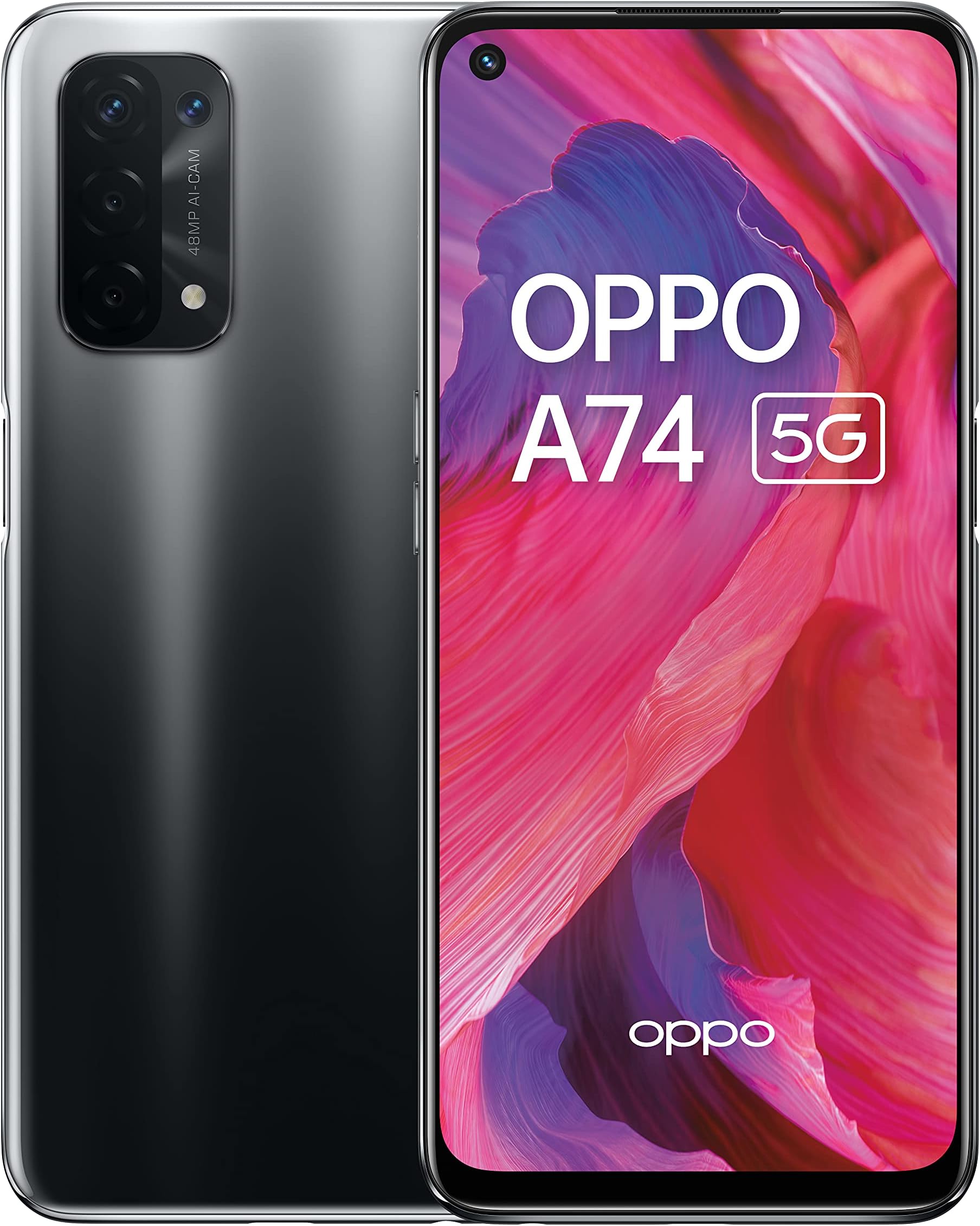 OPPO A74 5G - 6GB RAM und 128GB + erweiterbarer Speicher SIM-freies ...