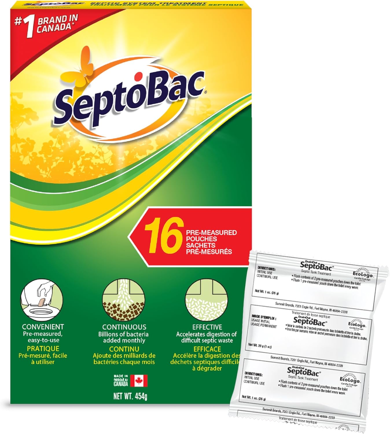 Amazon.com: SeptoBac Septic Tank System Treatment, Pre-Measured Pouches ...