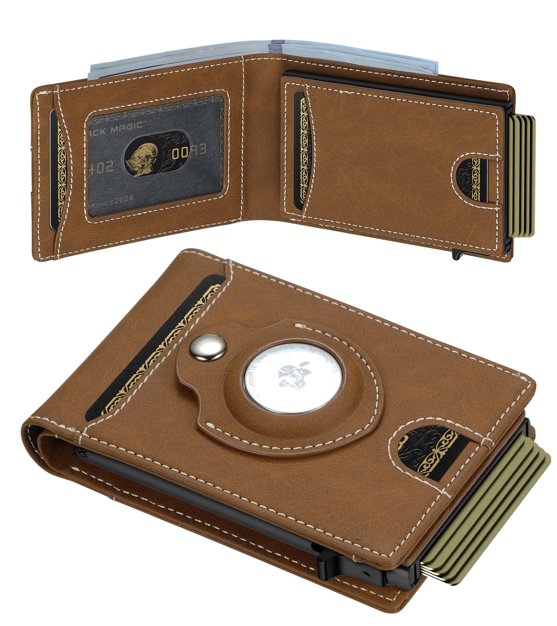 Amazon.com: furid Airtag Wallet For Men - Apple Air Tag Wallet - Smart ...