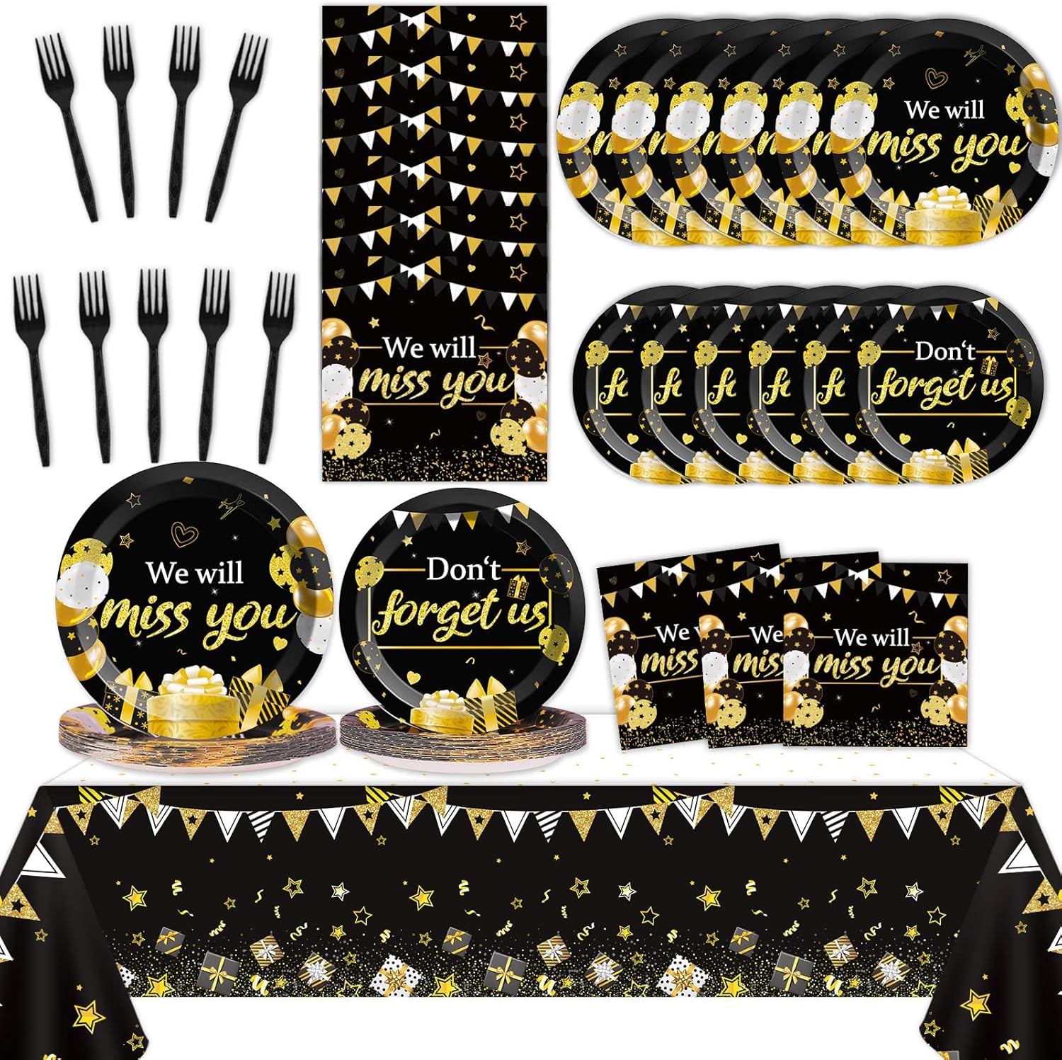 Amazon.com: 98pcs We Will Miss You Party Decorations Farewell ...