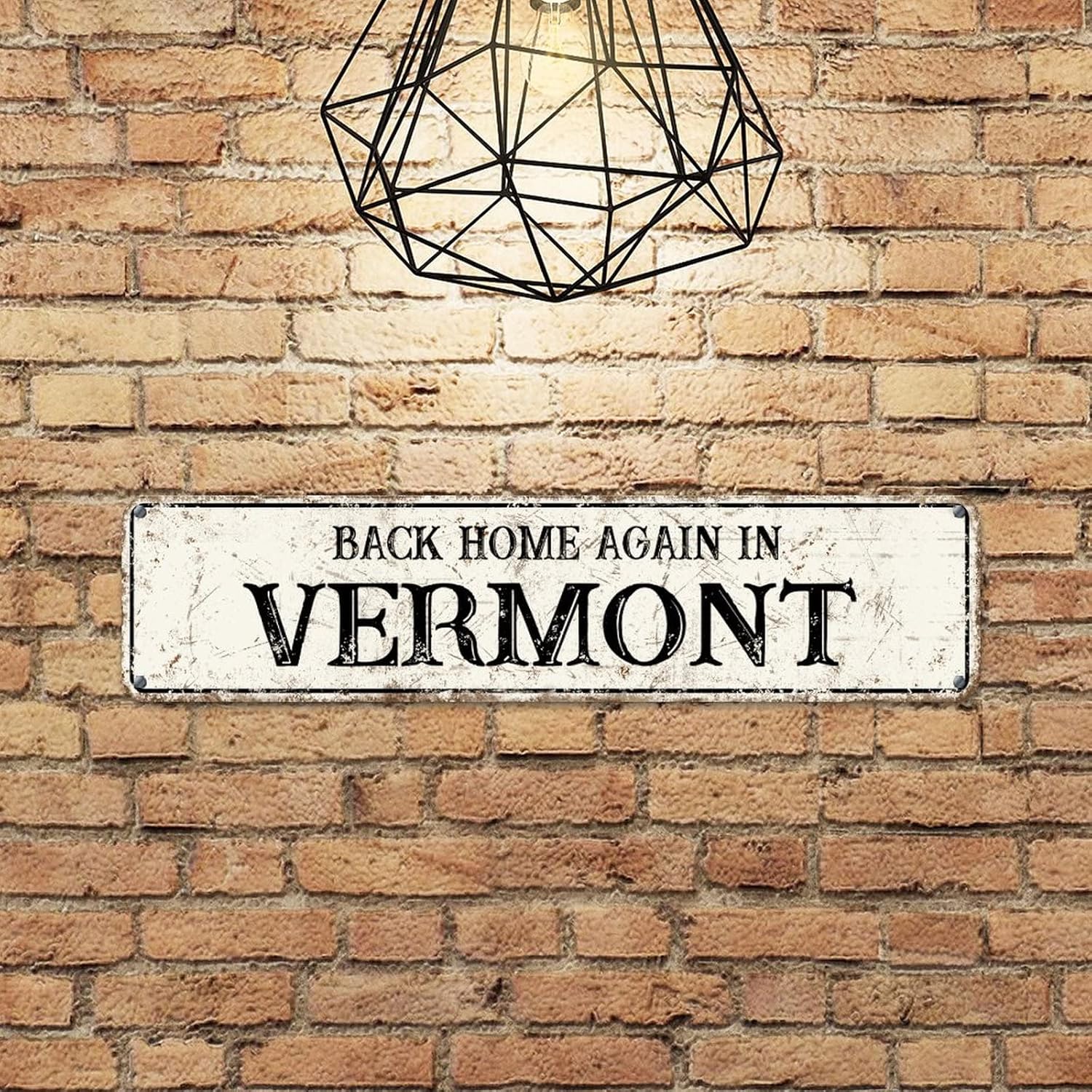 Vermont State Aluminum Sign Back Home Again in Vermont Metal Tin Sign ...