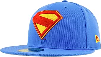 Amazon.com: New Era Superman Logo 59Fifty Fitted Hat : Clothing, Shoes ...