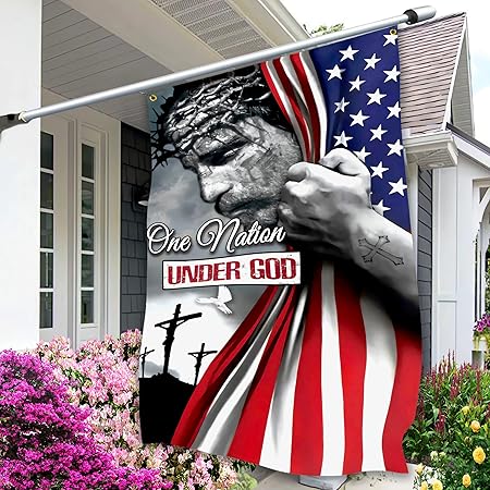 Amazon.com : God Bless America Flag 3x5 Ft In God We Trust Flag Double ...