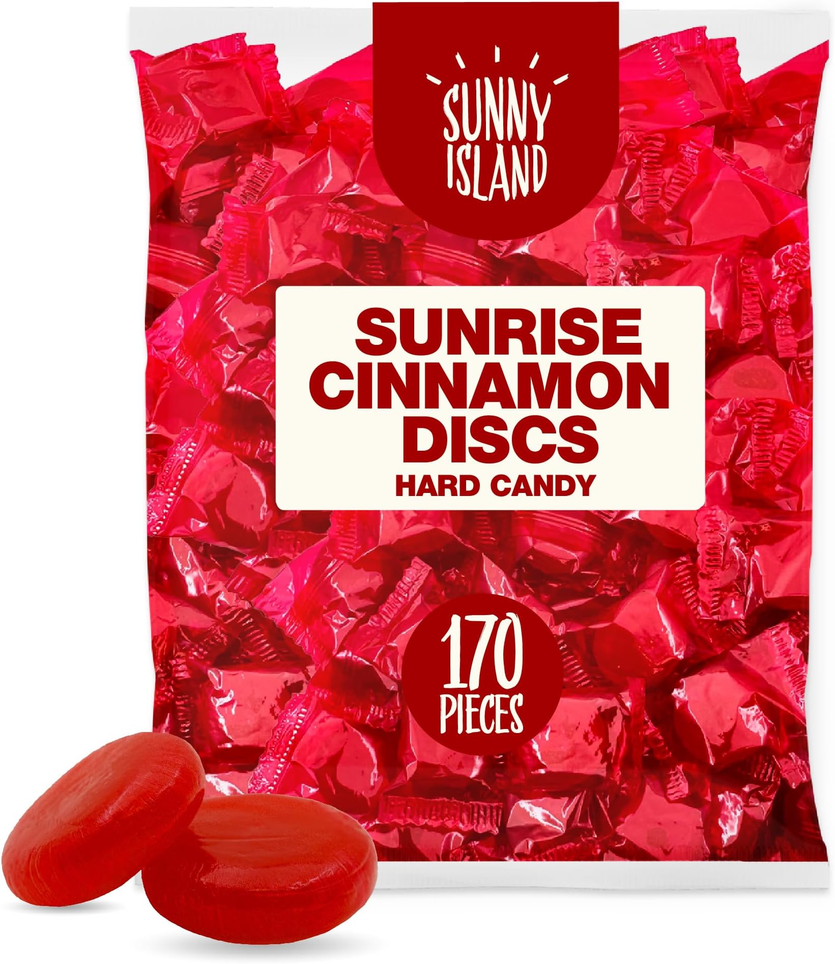 Amazon.com : Sweet Smiles Cinnamon Discs Candy 9 OZ (2 Pack) | Red ...