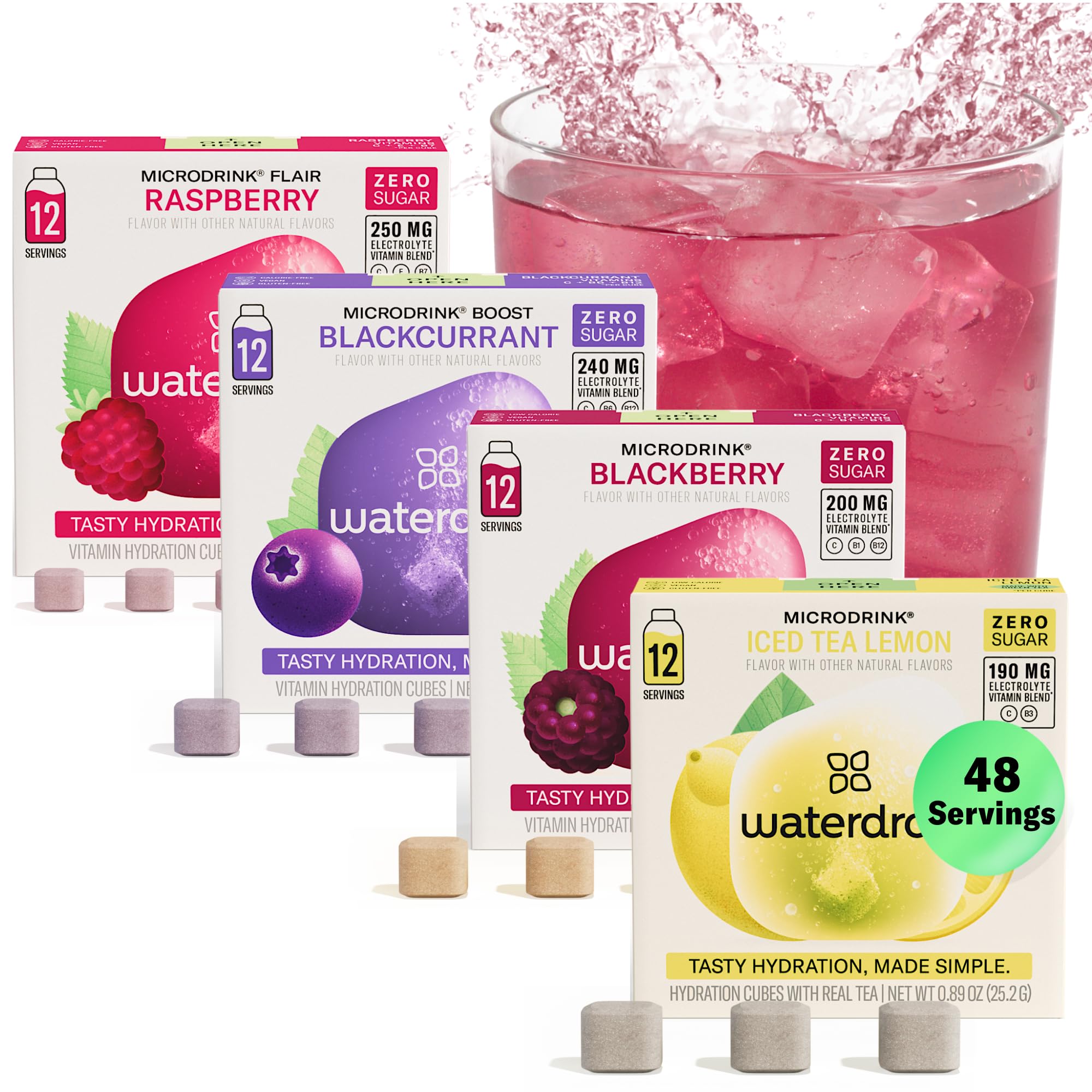 Waterdrop Hydration Cubes With Vitamin C B Vitamins And Electrolytes ...