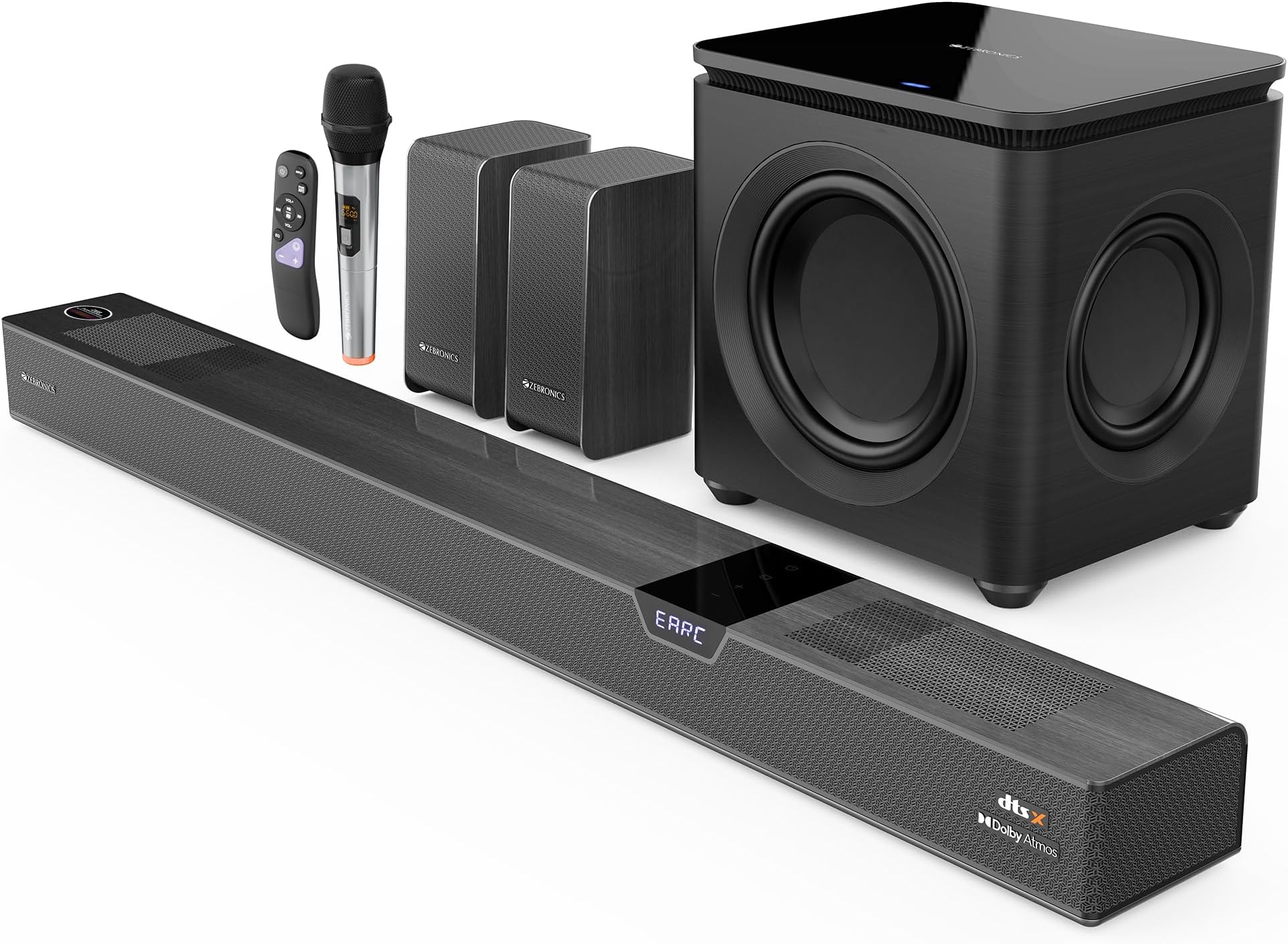 ZEBRONICS 1100 Watts Powerful Soundbar,7.2.4 Home Theatre,Wireless ...