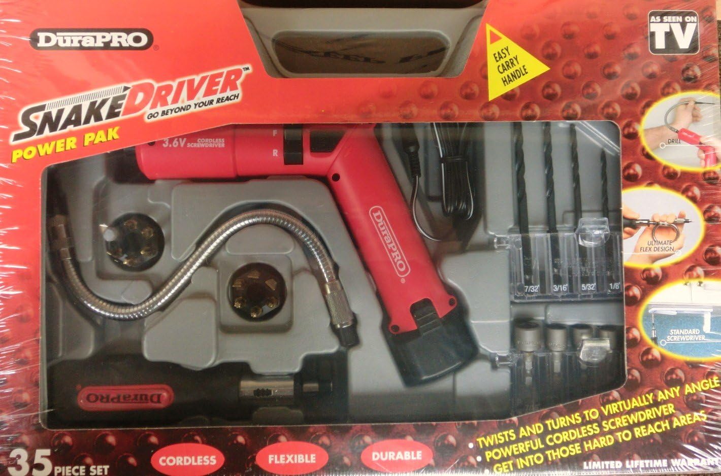 DuraPro Snake Driver Power Pak - 35 Piece Set - Drill Bit Sets - Amazon.com