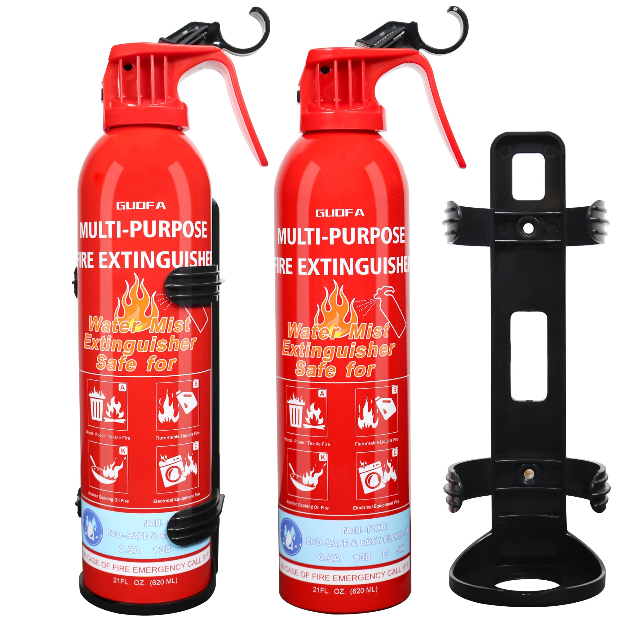 Fire Extinguisher for Home, 2 Pack Vehicle Fire Extinguishers with ...