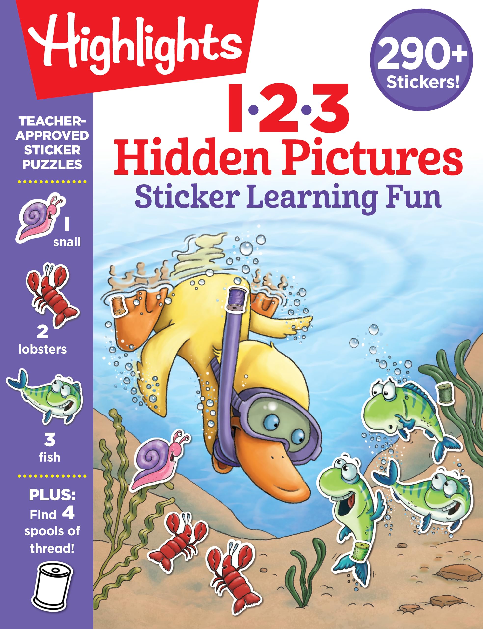 Amazon.com: 123 Hidden Pictures Sticker Learning Fun (Highlights Hidden ...
