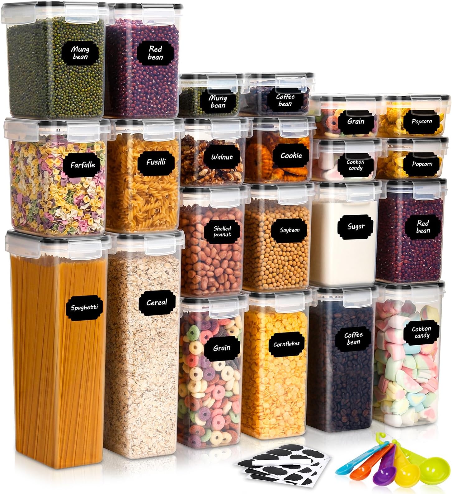 Vmglgig 22 PCS Airtight Food Storage Containers with Lids, BPA-Free ...