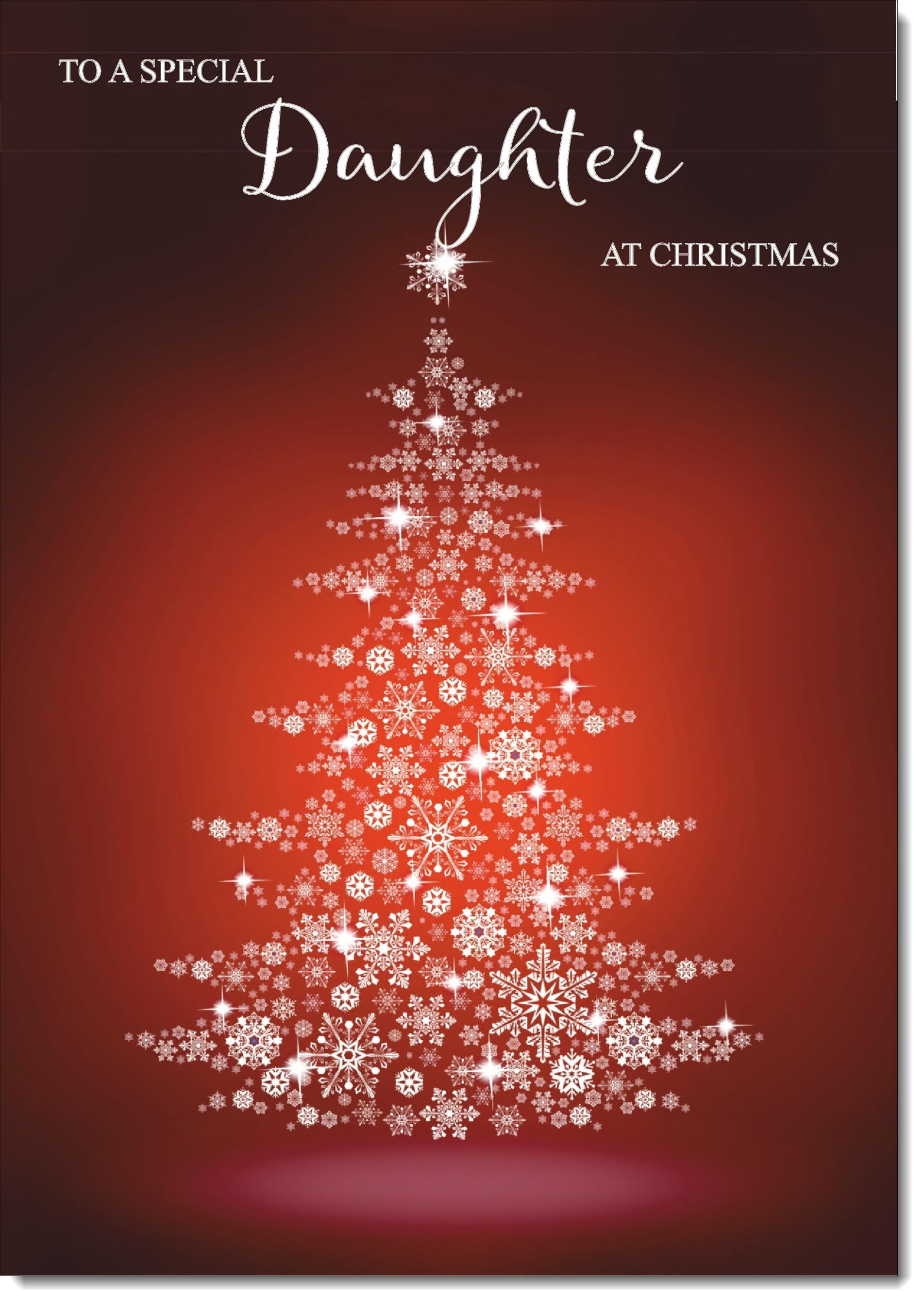 ICG Very Special Daughter Christmas Card - Gorgeous Christmas Tree with ...