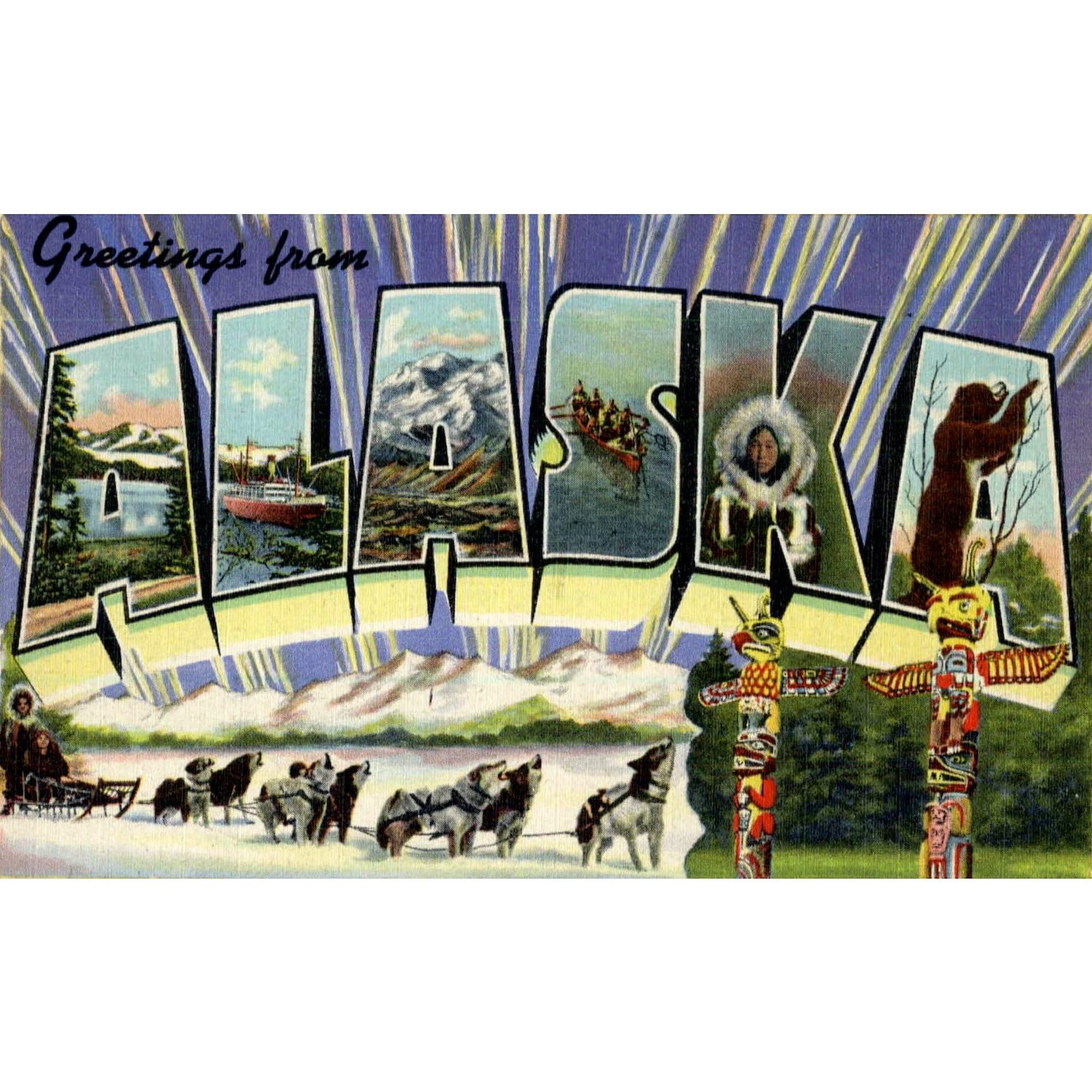 Greetings From Alaska Advice From Alaska Greeting Card
