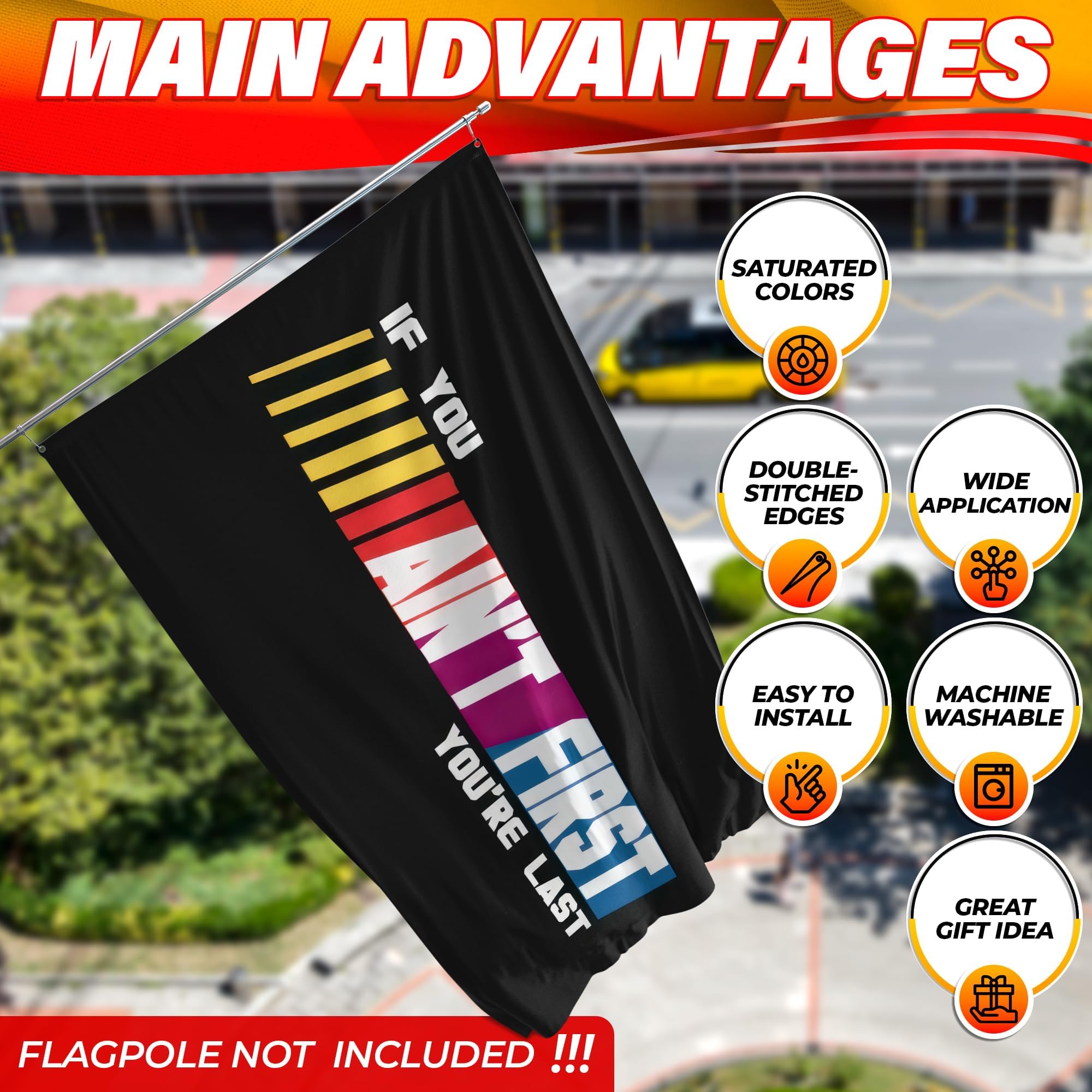 Snapklik.com : 3x5 Feet College Flags - 3x5 Ft Motivational Flags For ...