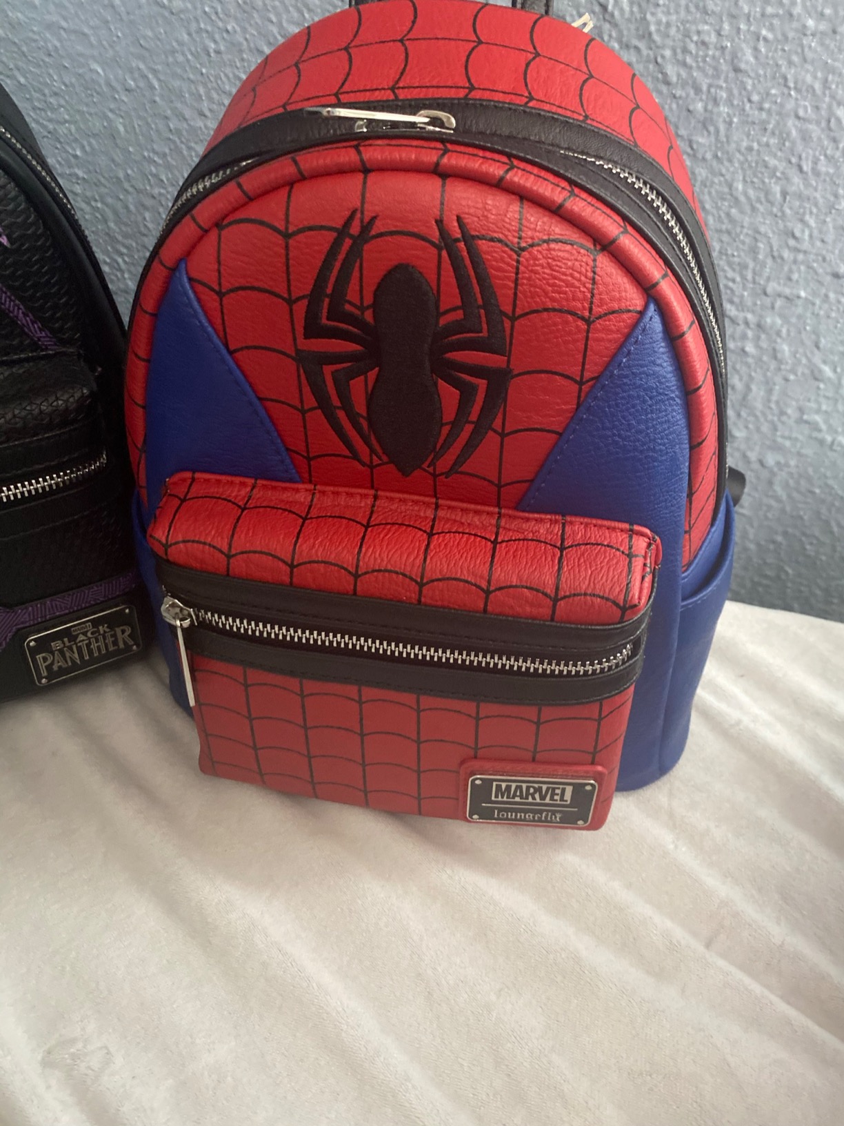 Amazon.com | Loungefly x Marvel Spider-Man Suit Mini Faux Leather ...