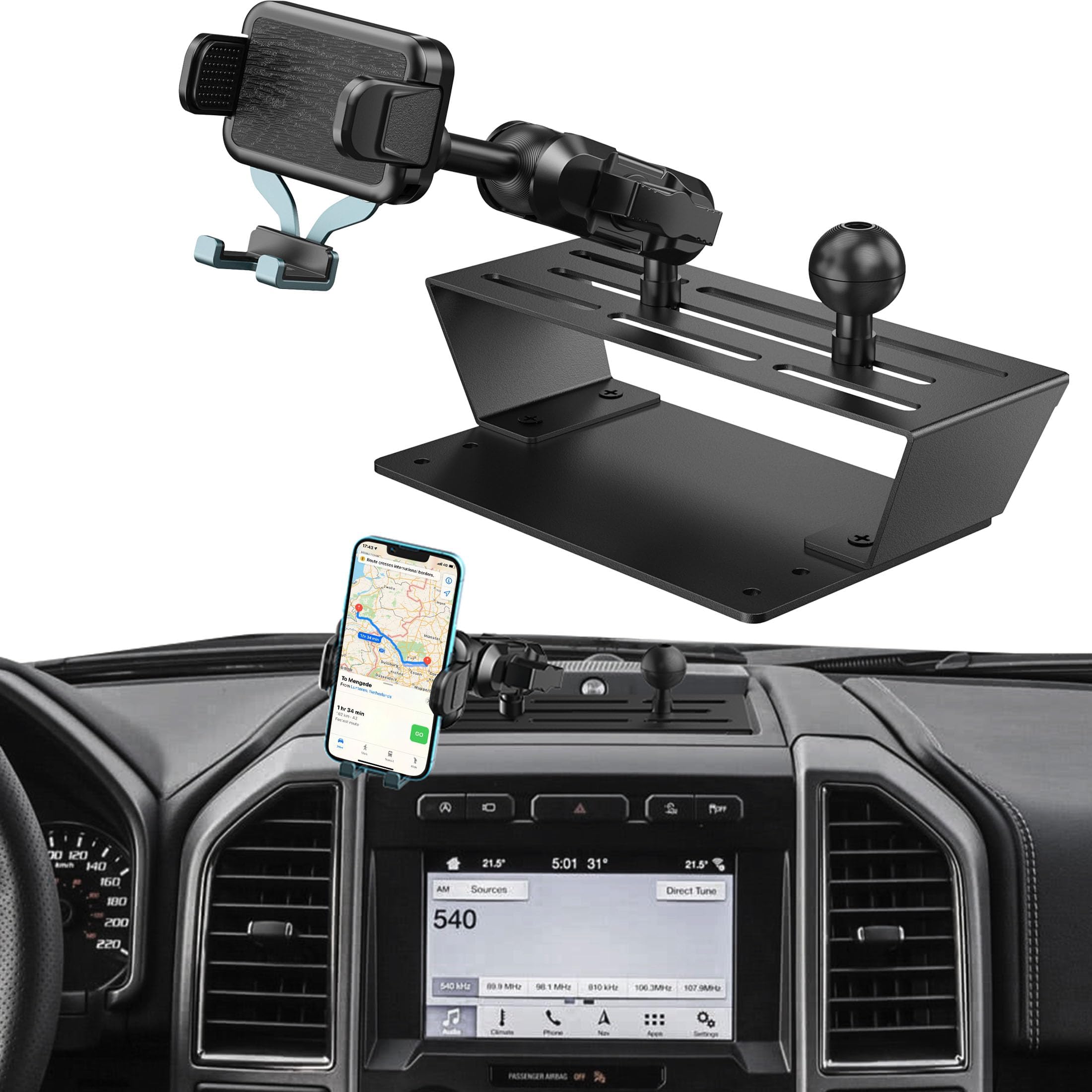 Amazon.com: Surfcabin Dash Mount Phone Holder Compatible with 2015-2020 ...
