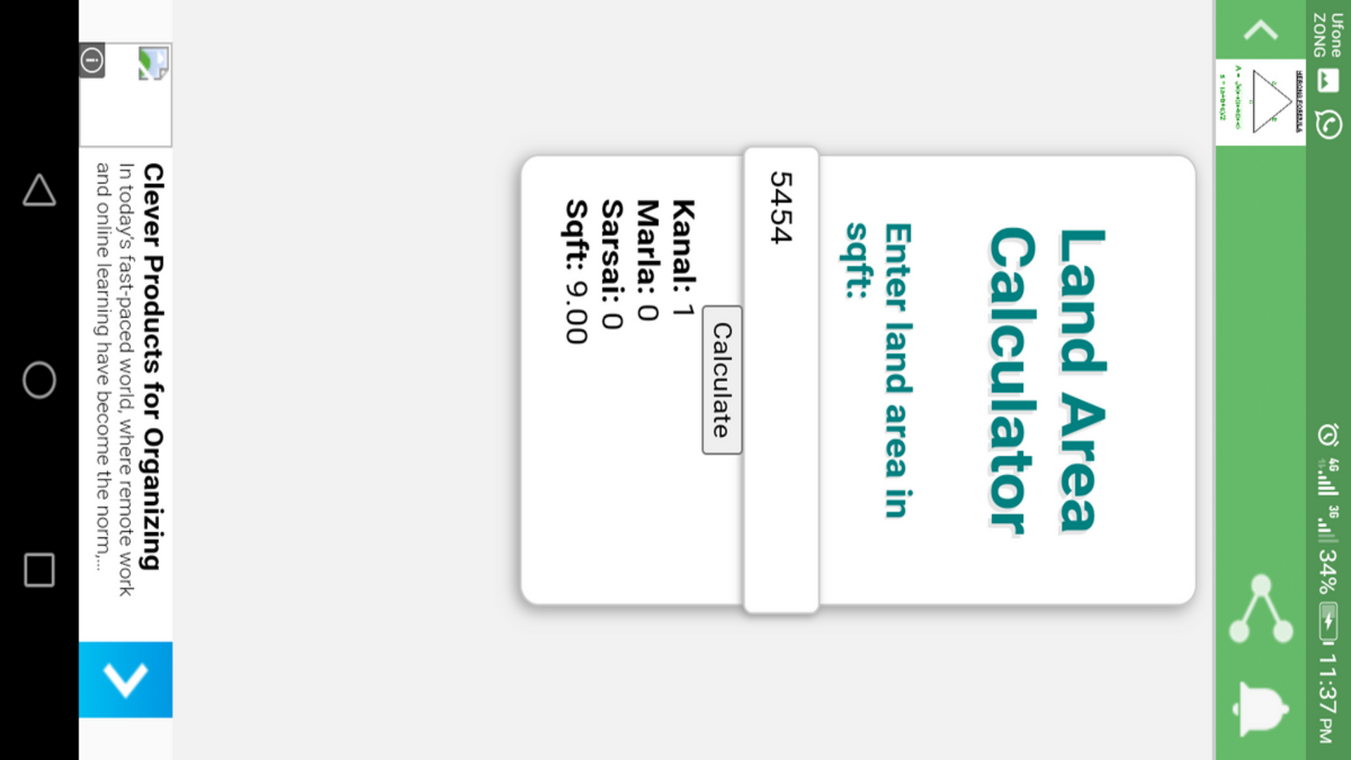 Land Area Calculator - App on Amazon Appstore