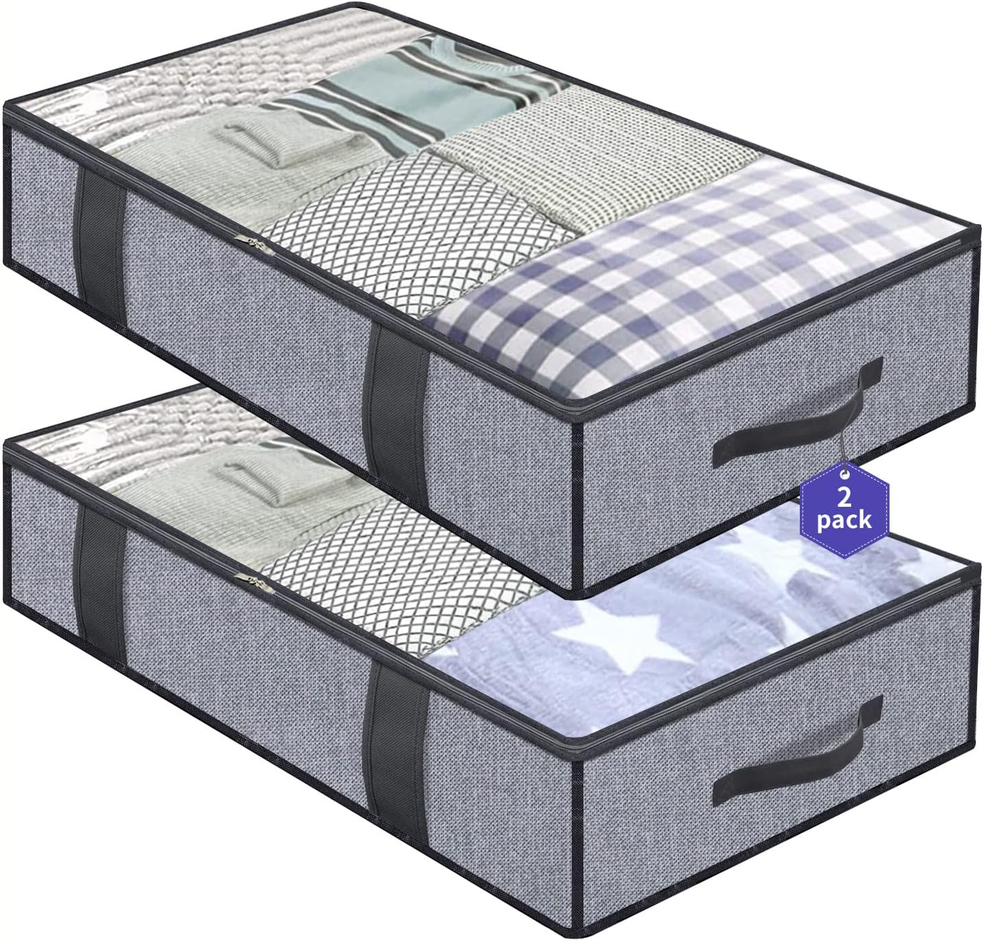 Amazon.com: Budding Joy 90L Under Bed Storage Containers, Closet ...