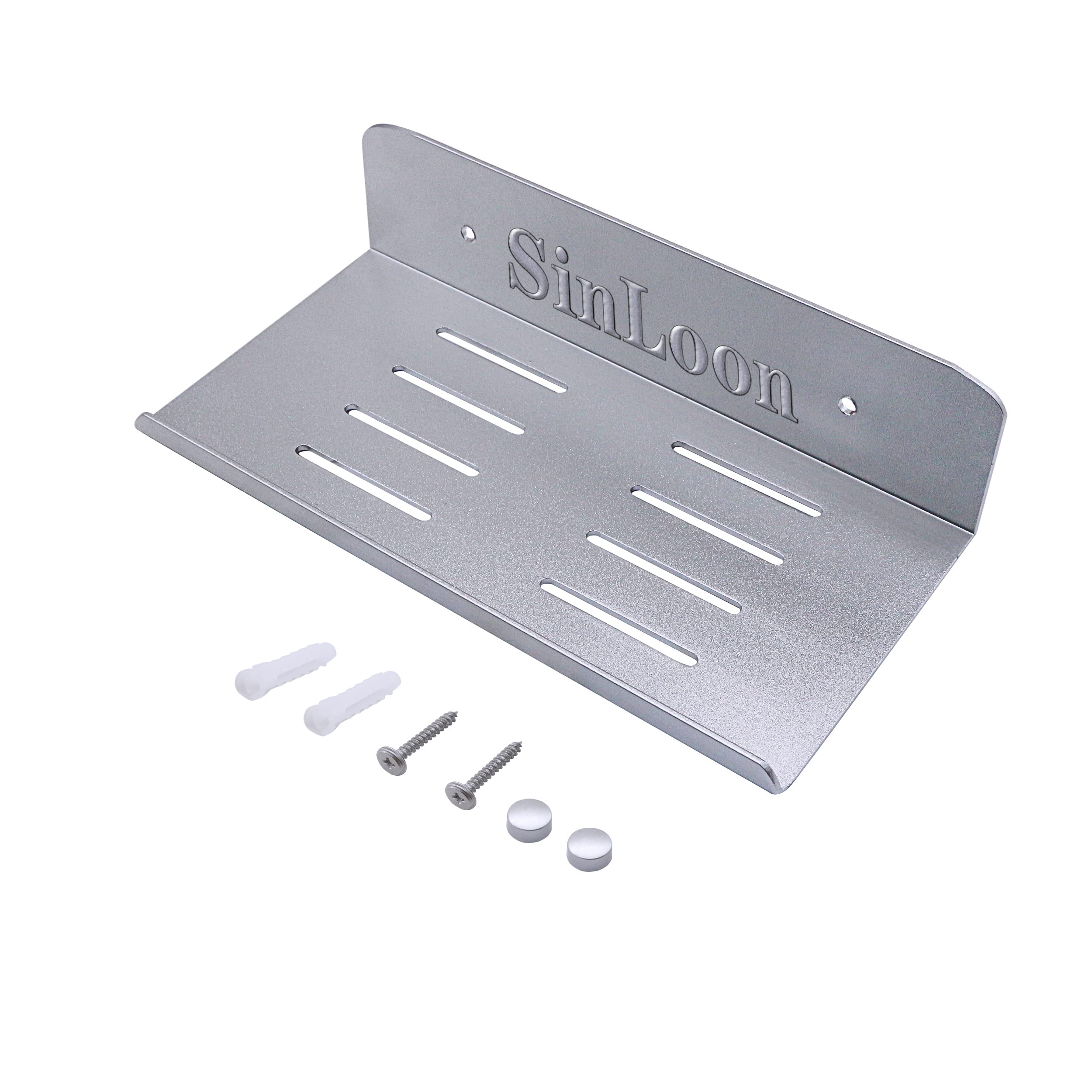 Amazon.com: SinLoon 7.8 Inch Small Shelf in Flat Satin Aluminum ...