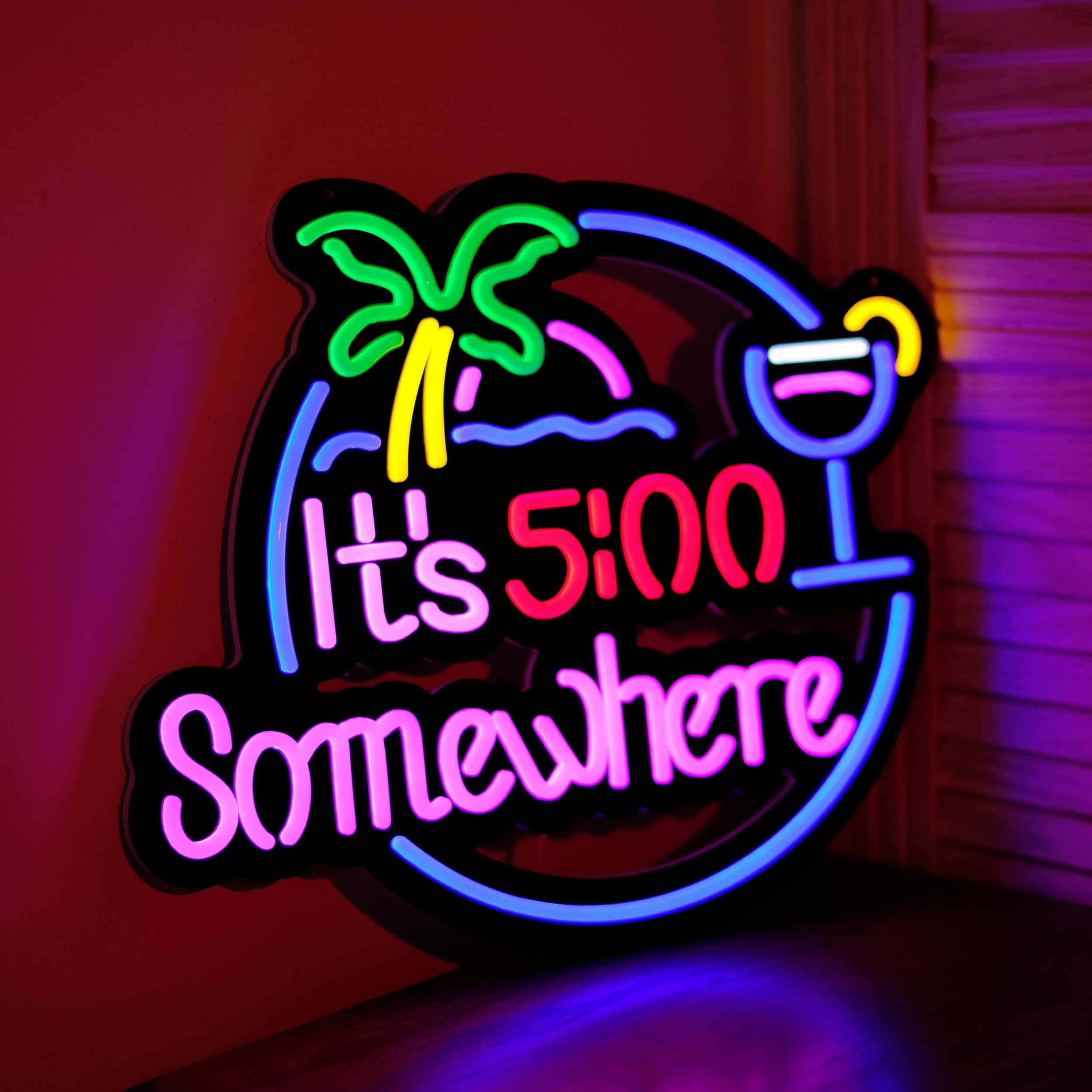 Amazon.com : Ultrathin LED Neon Sign Art Wall Lights for Bedroom ...