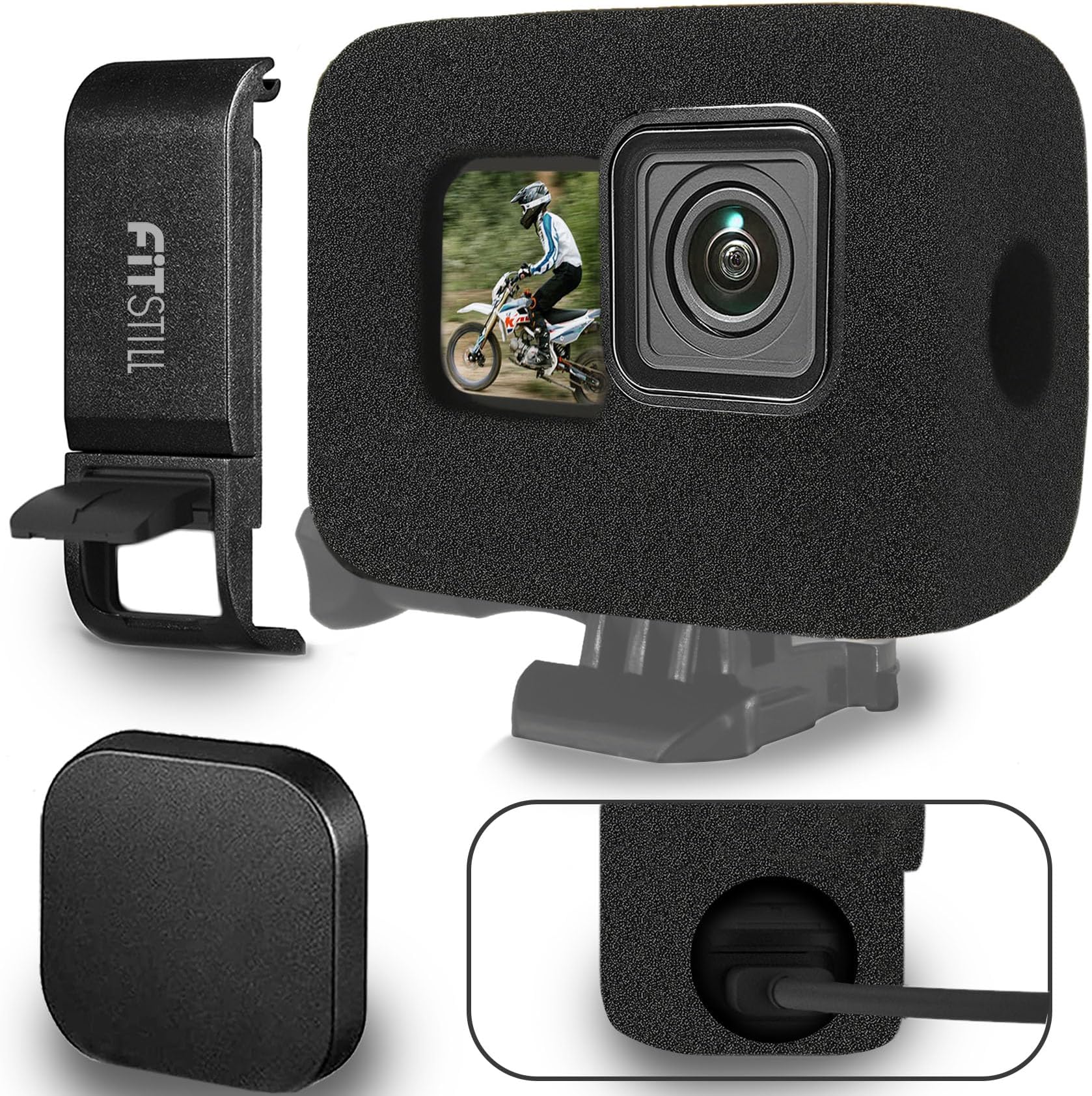 Amazon.com: Taisioner Windslayer Cover Wind Muff for GoPro HERO 9 HERO ...