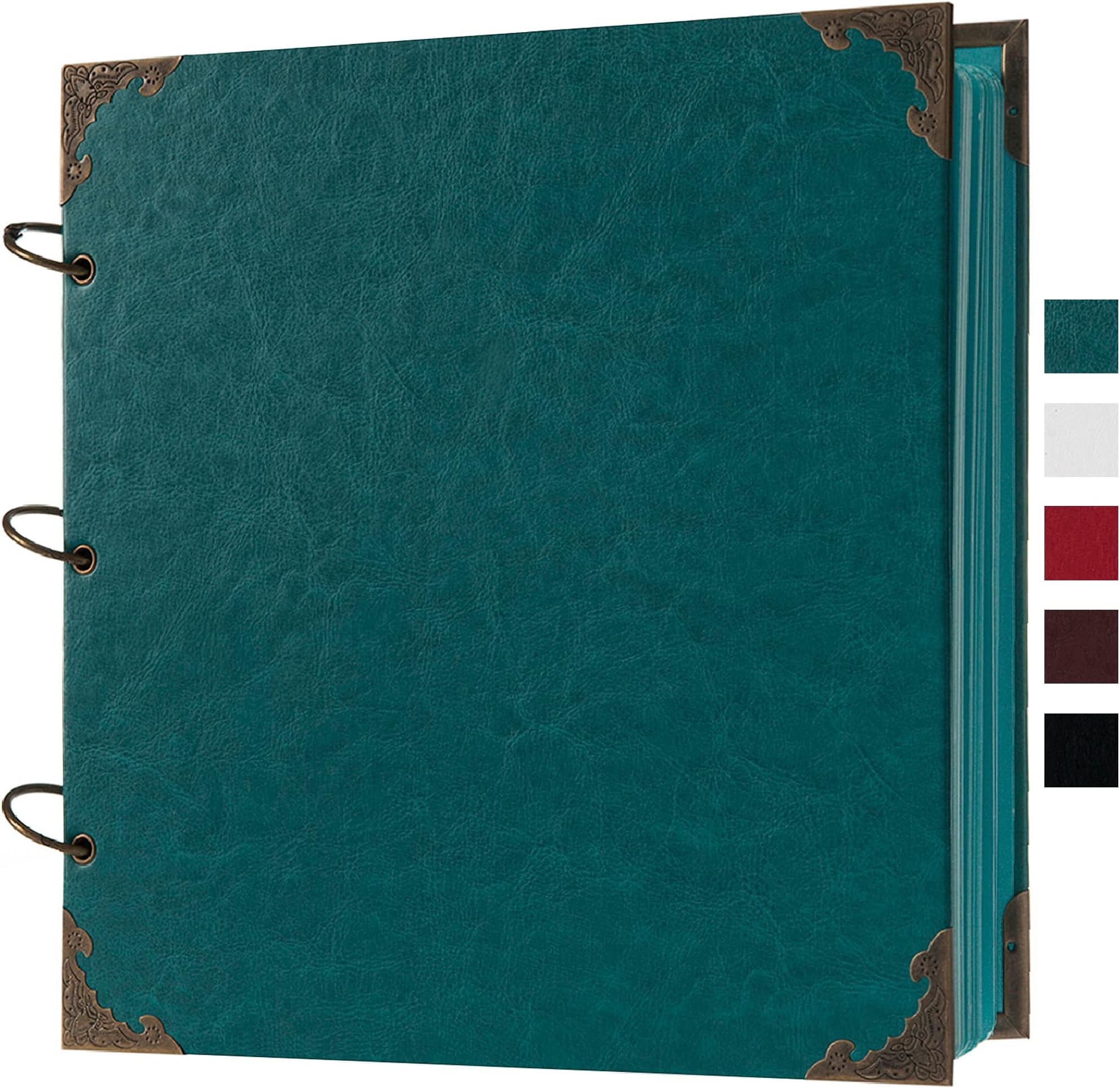 Amazon.com: Gray Lane Scrapbook, 80 Black Page Photo Album, 12" x 8 ...