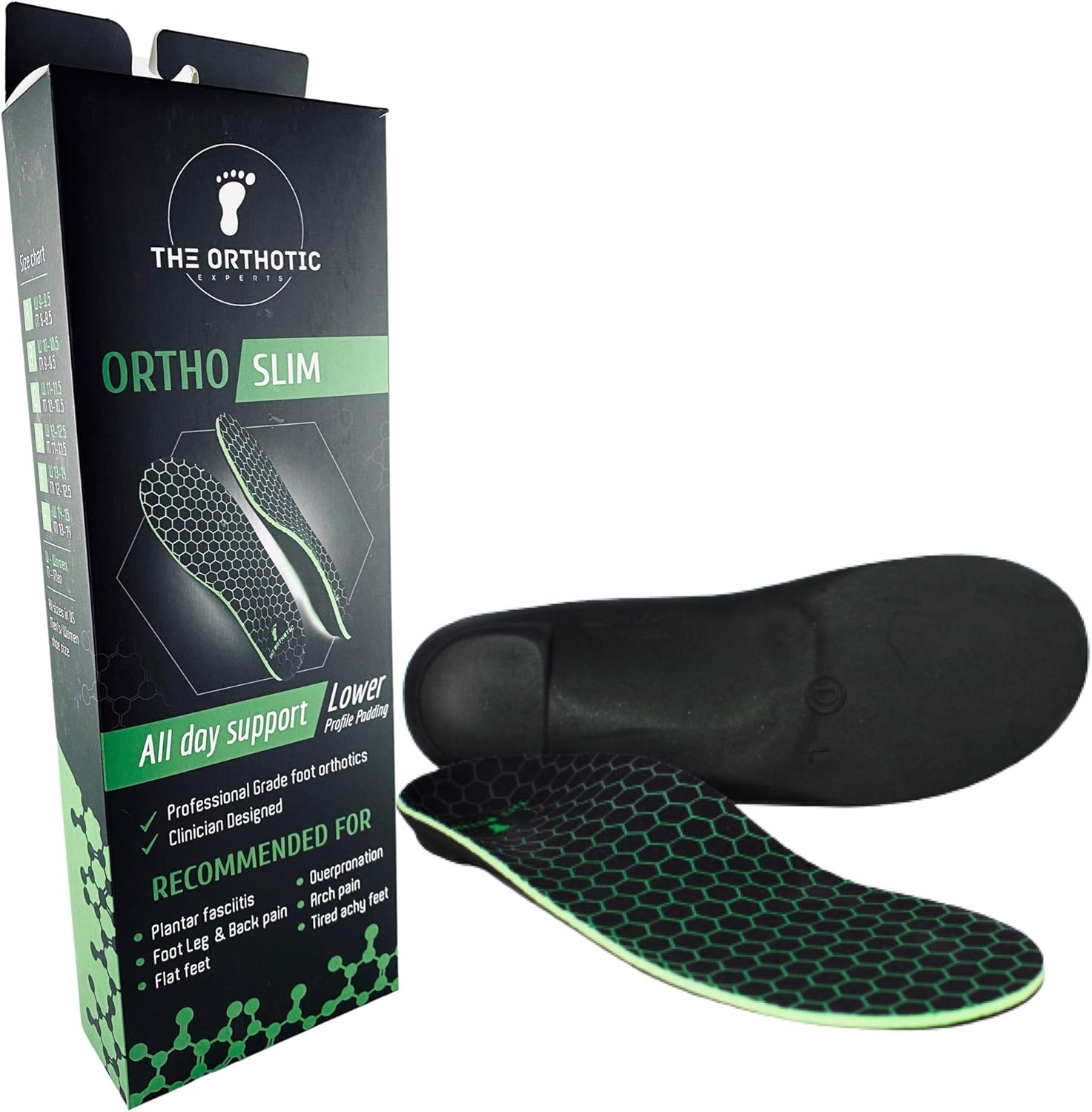 Amazon.com: Ortho Slim Professional Grade Foot Orthotic Arch Support ...